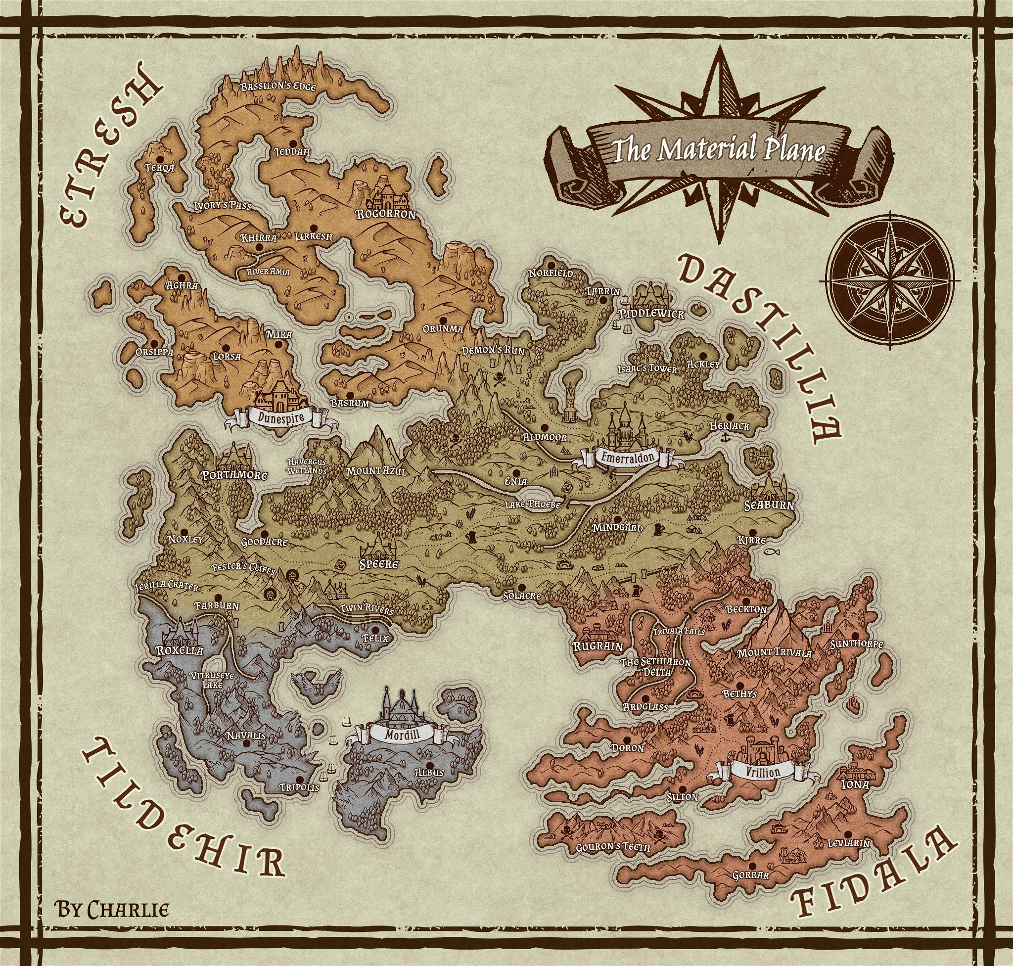 The Material Plane - D&D Campaign Map | Inkarnate - Create Fantasy Maps ...