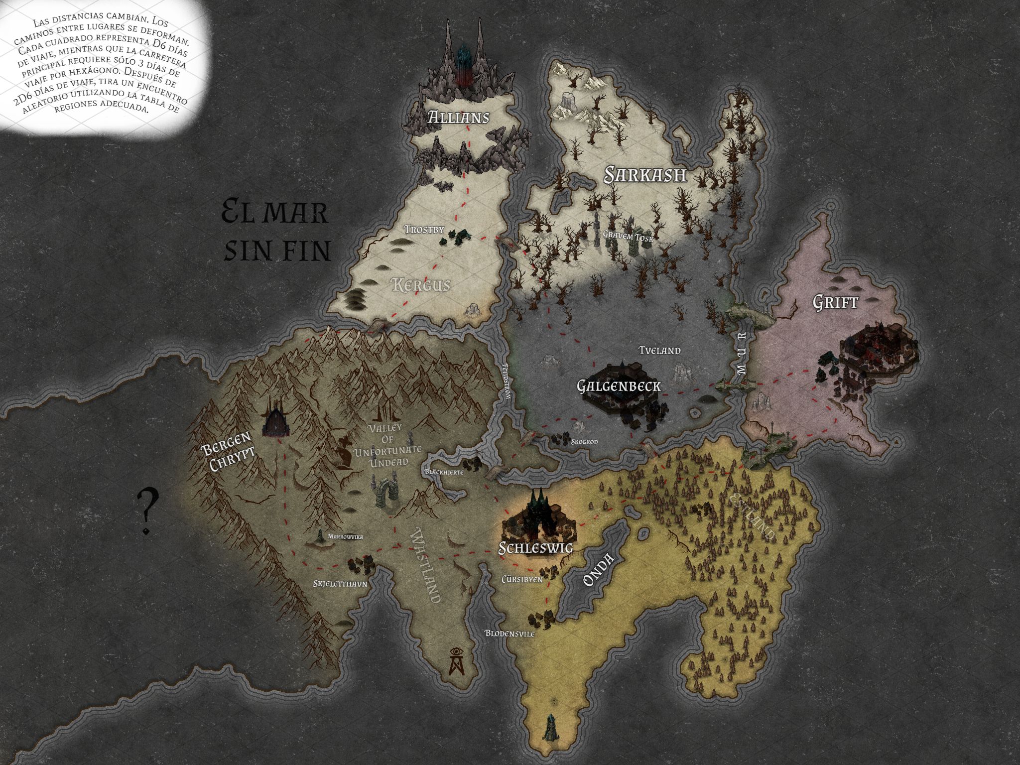 The Dying Lands of MÖRK BORG | Inkarnate - Create Fantasy Maps Online