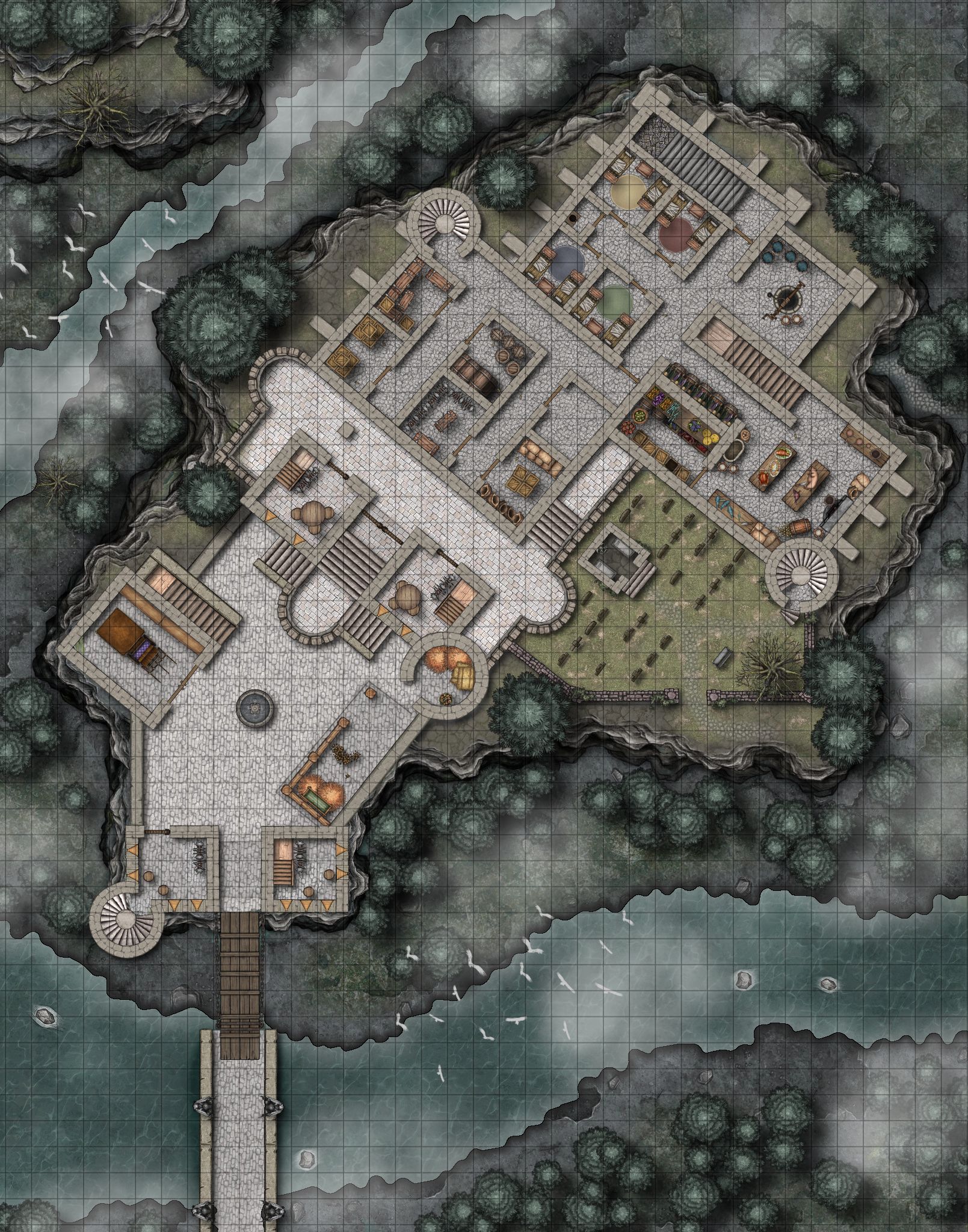 Vampire Count's Castle - Cellars | Inkarnate - Create Fantasy Maps Online