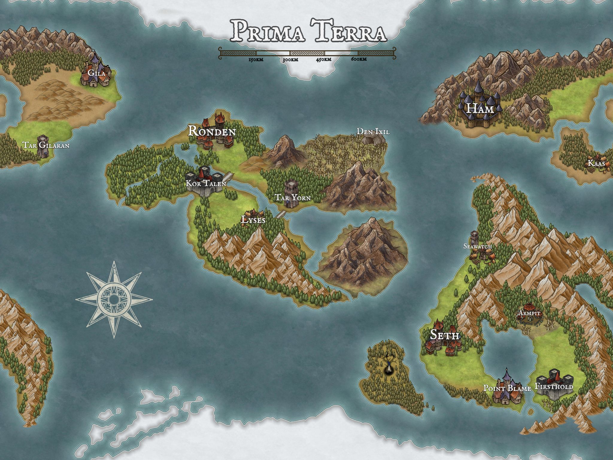 Prima Terra | Inkarnate - Create Fantasy Maps Online
