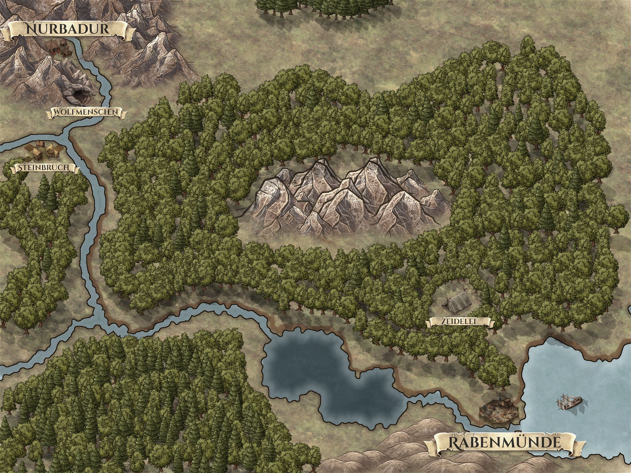 Sicheres Geleit | Inkarnate - Create Fantasy Maps Online