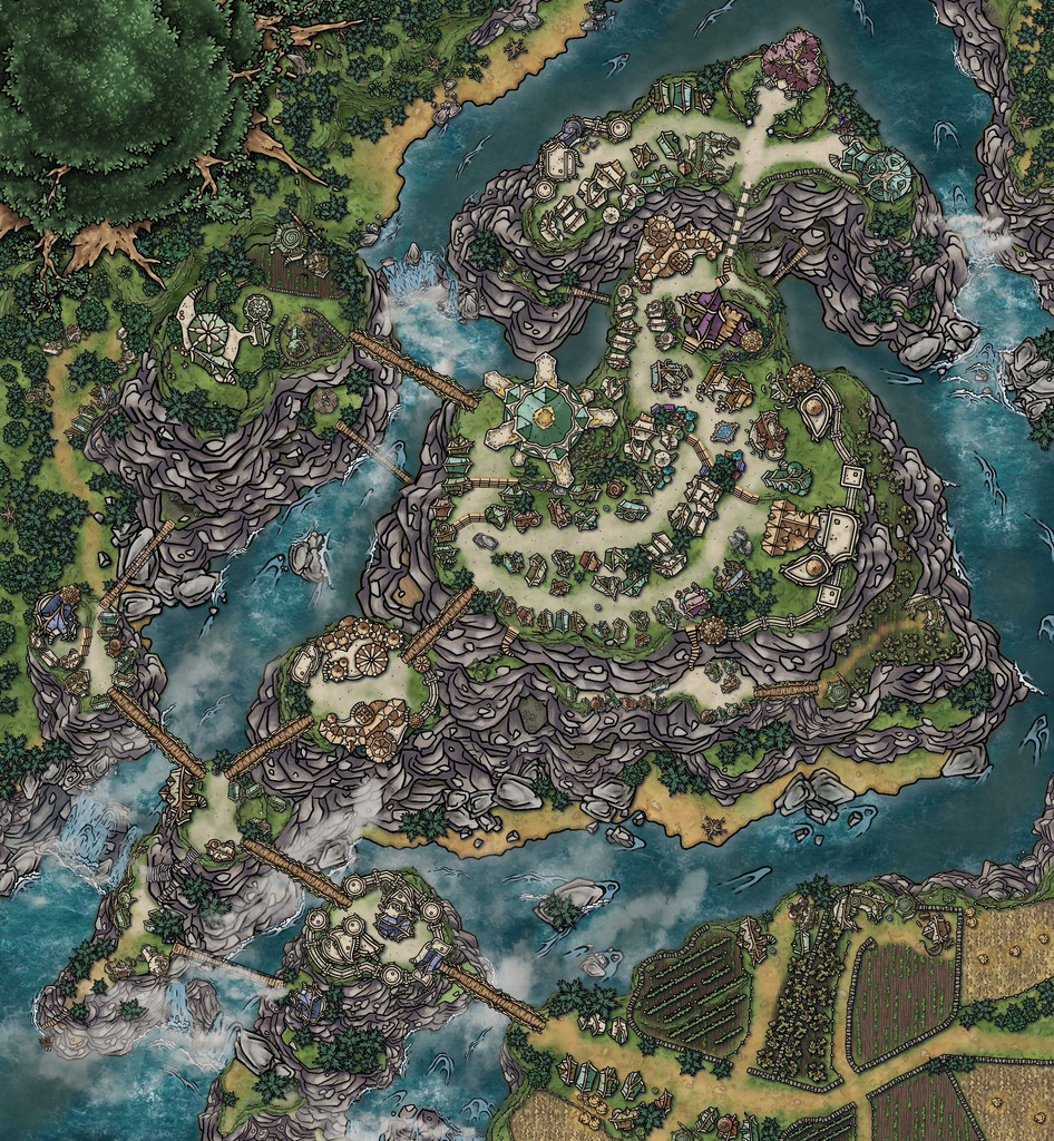 Elf City | Inkarnate - Create Fantasy Maps Online