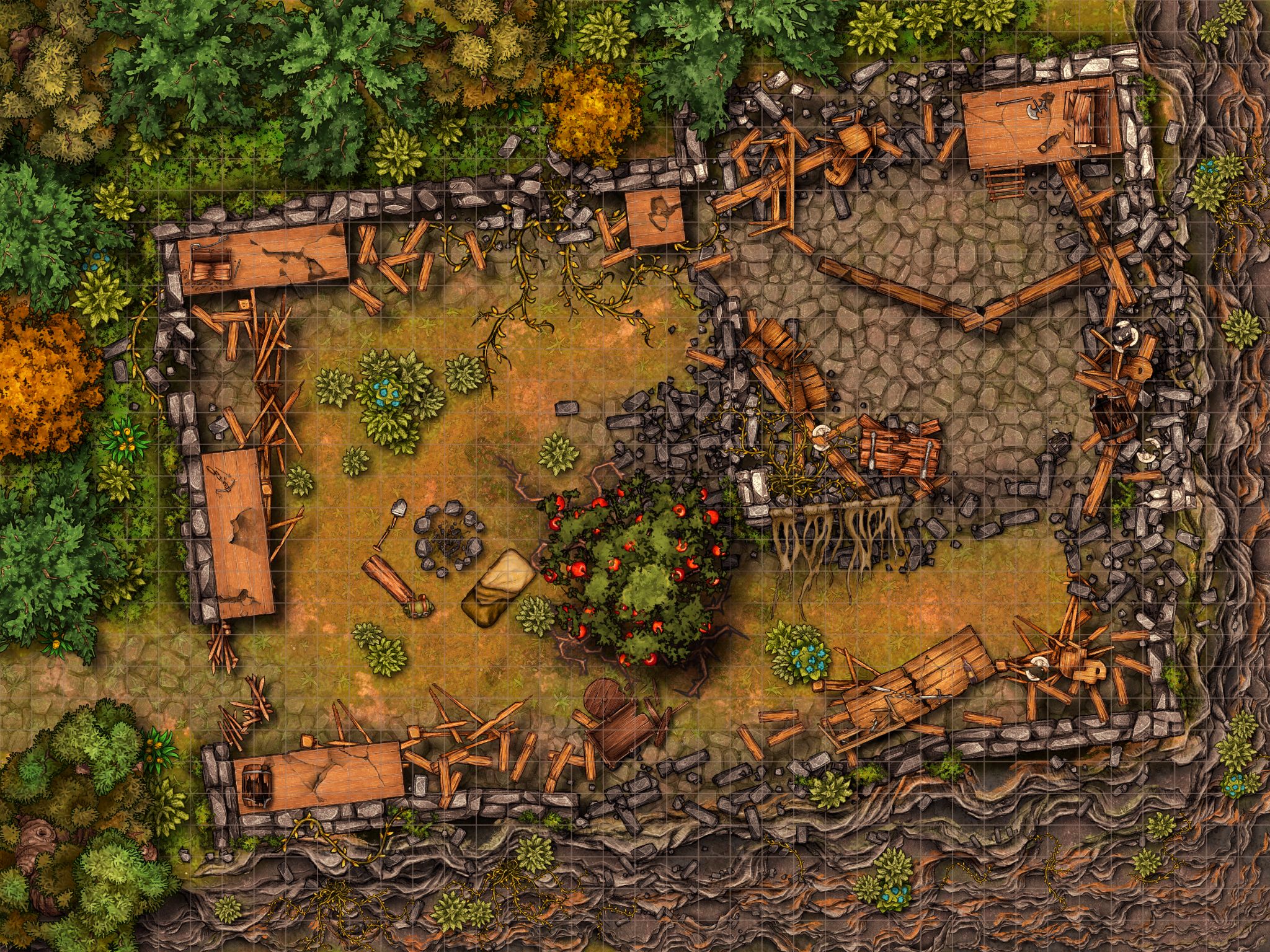 Ruined Tower | Inkarnate - Create Fantasy Maps Online