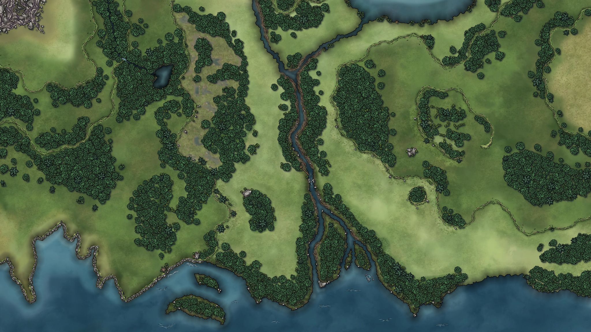 Organic City Clean | Inkarnate - Create Fantasy Maps Online