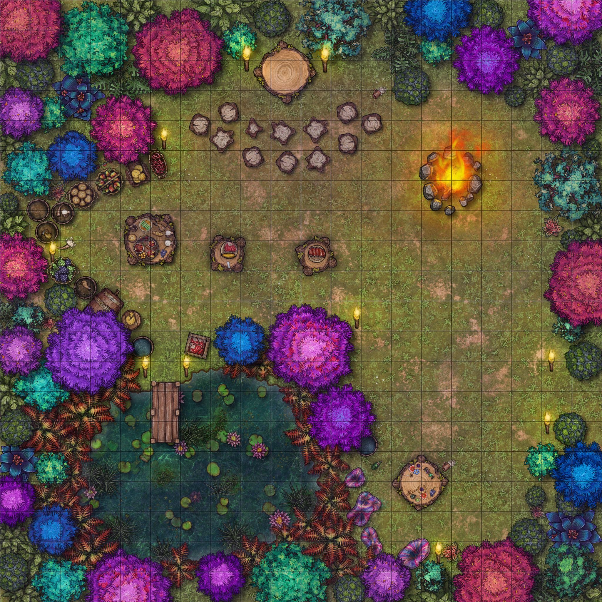 Feywild Forest Party | Inkarnate - Create Fantasy Maps Online