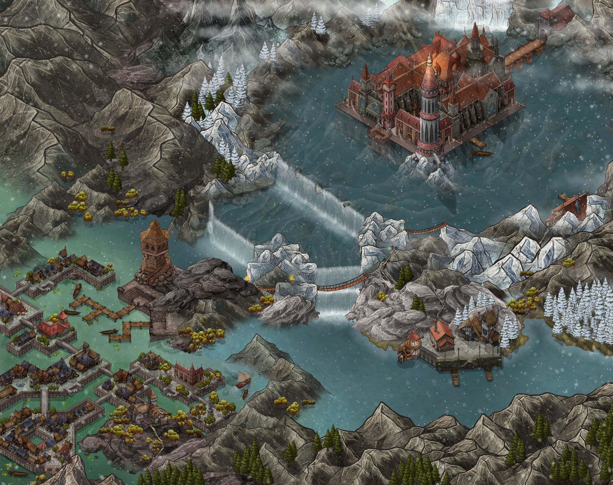 Magic School and Town | Inkarnate - Create Fantasy Maps Online