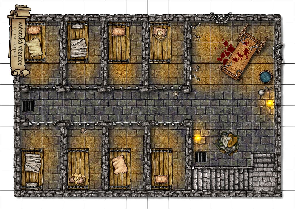 Barncowl prison cellar | Inkarnate - Create Fantasy Maps Online