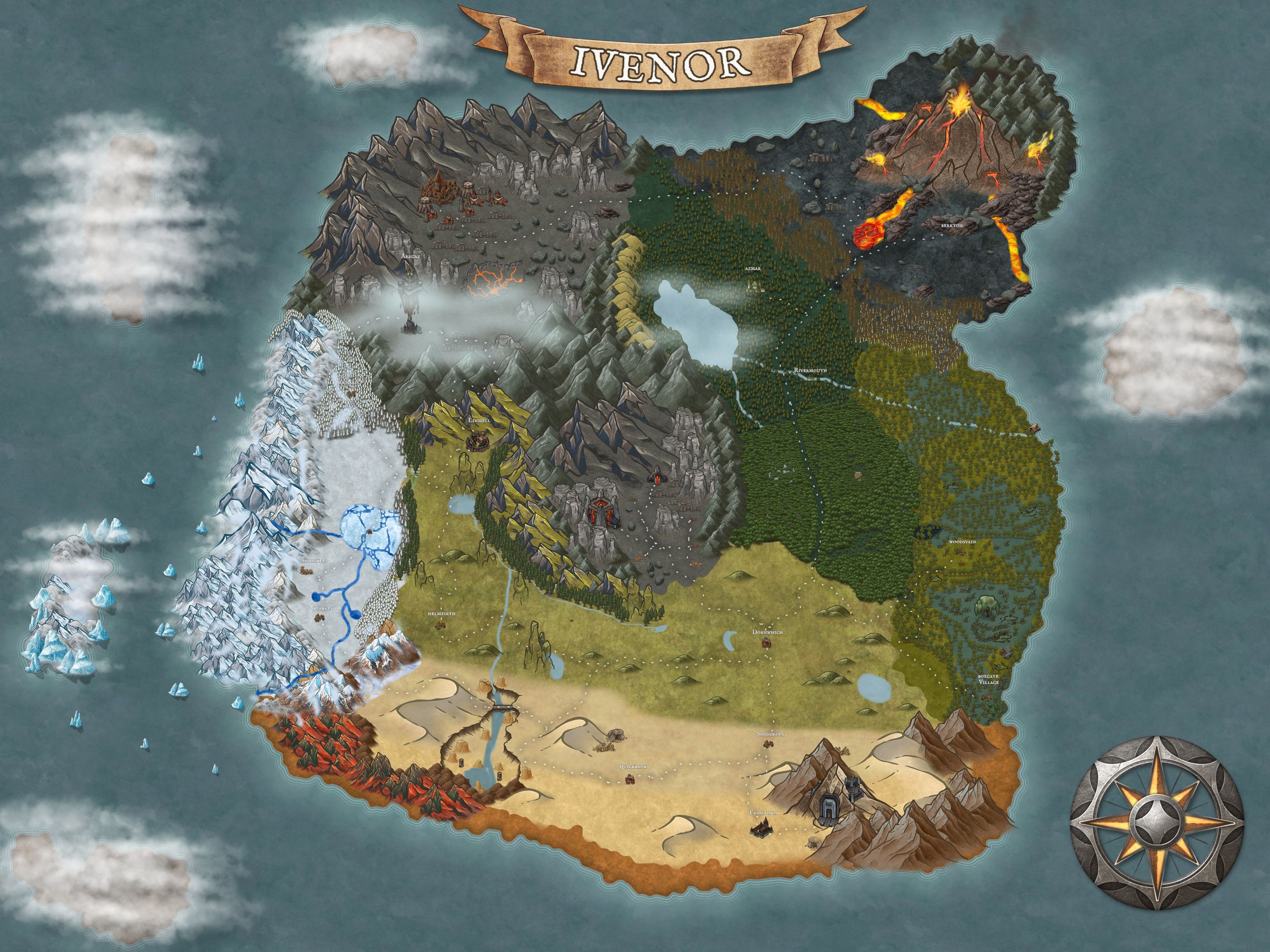 Ivenor (World Map) | Inkarnate - Create Fantasy Maps Online