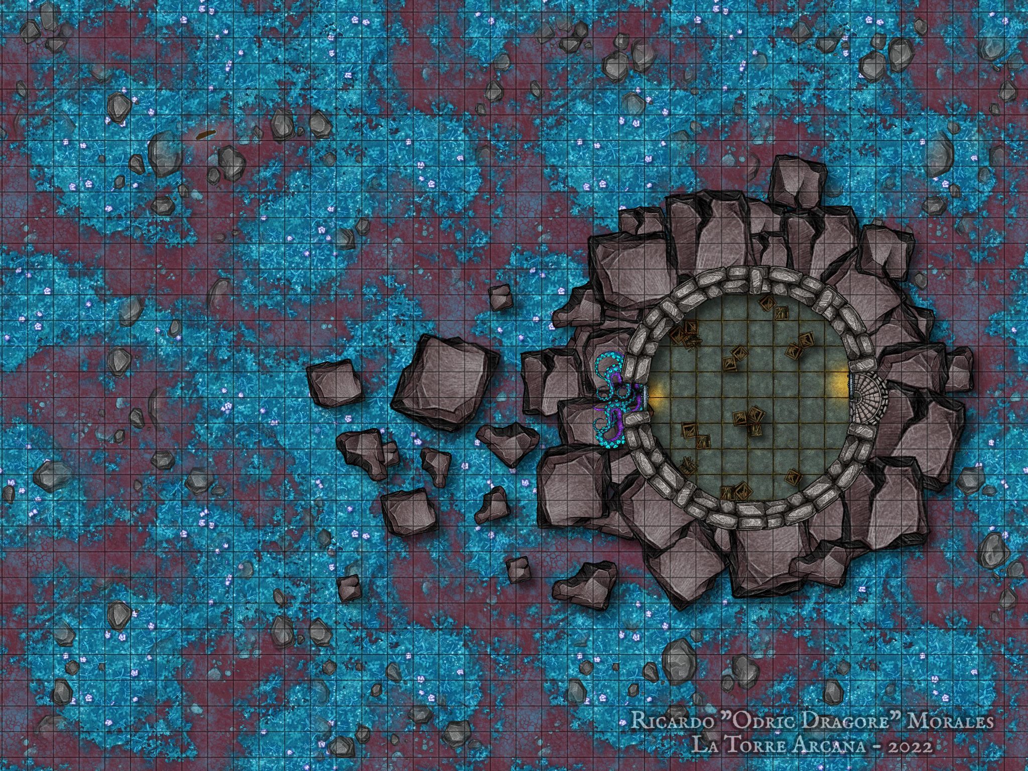 Cientia Tower - Level 1 (DsV) | Inkarnate - Create Fantasy Maps Online