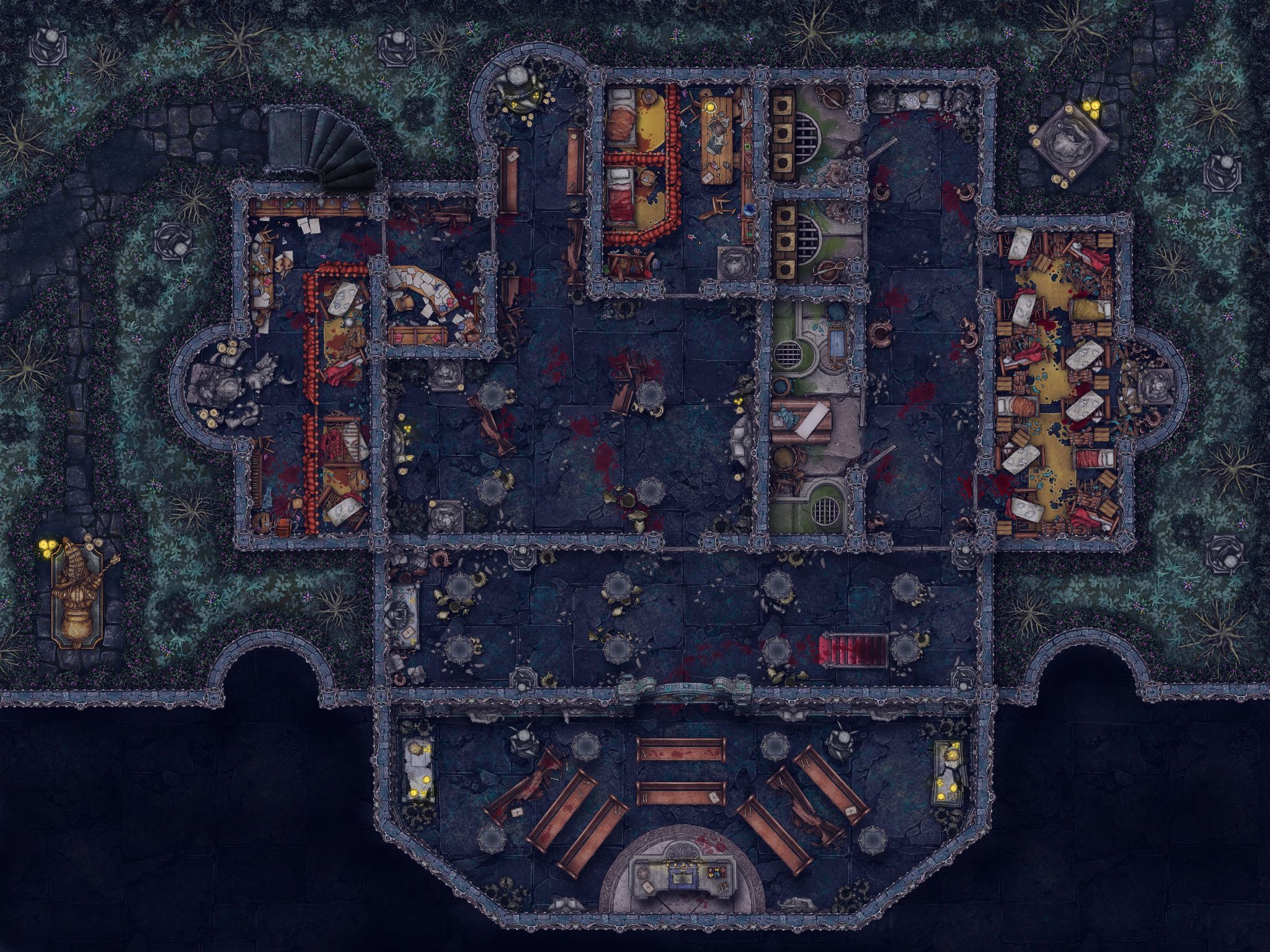 "Our Lady Of the Blessed Sorrow" Sanatorium - Lower Level | Inkarnate ...