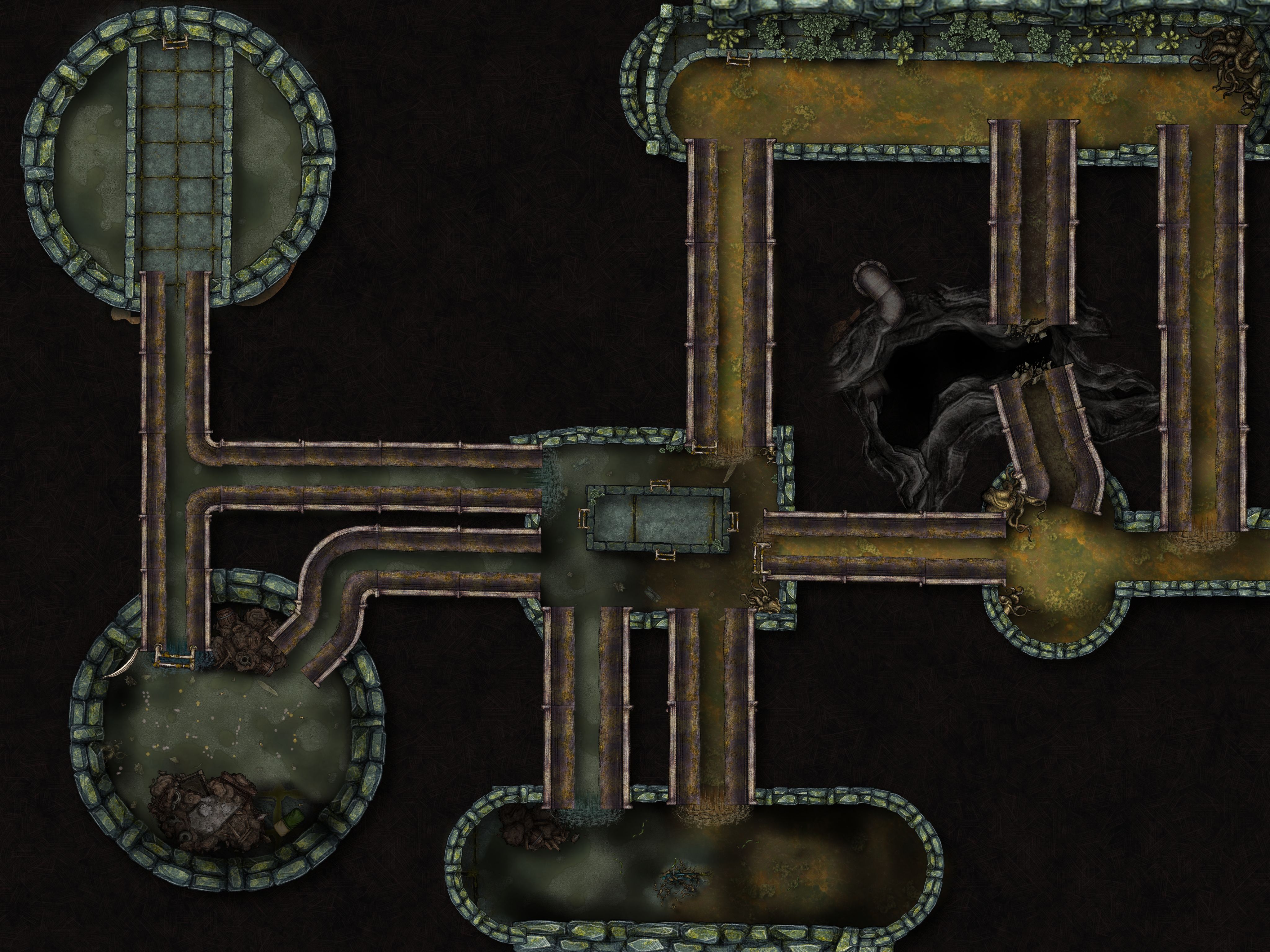 Baytowne Sewers | Inkarnate - Create Fantasy Maps Online