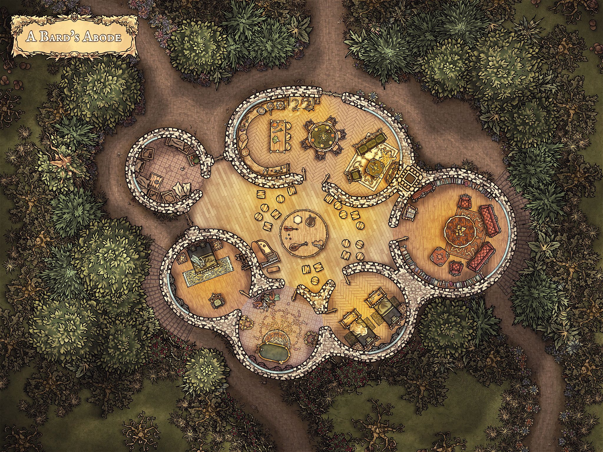 A Bard's Abode | Inkarnate - Create Fantasy Maps Online