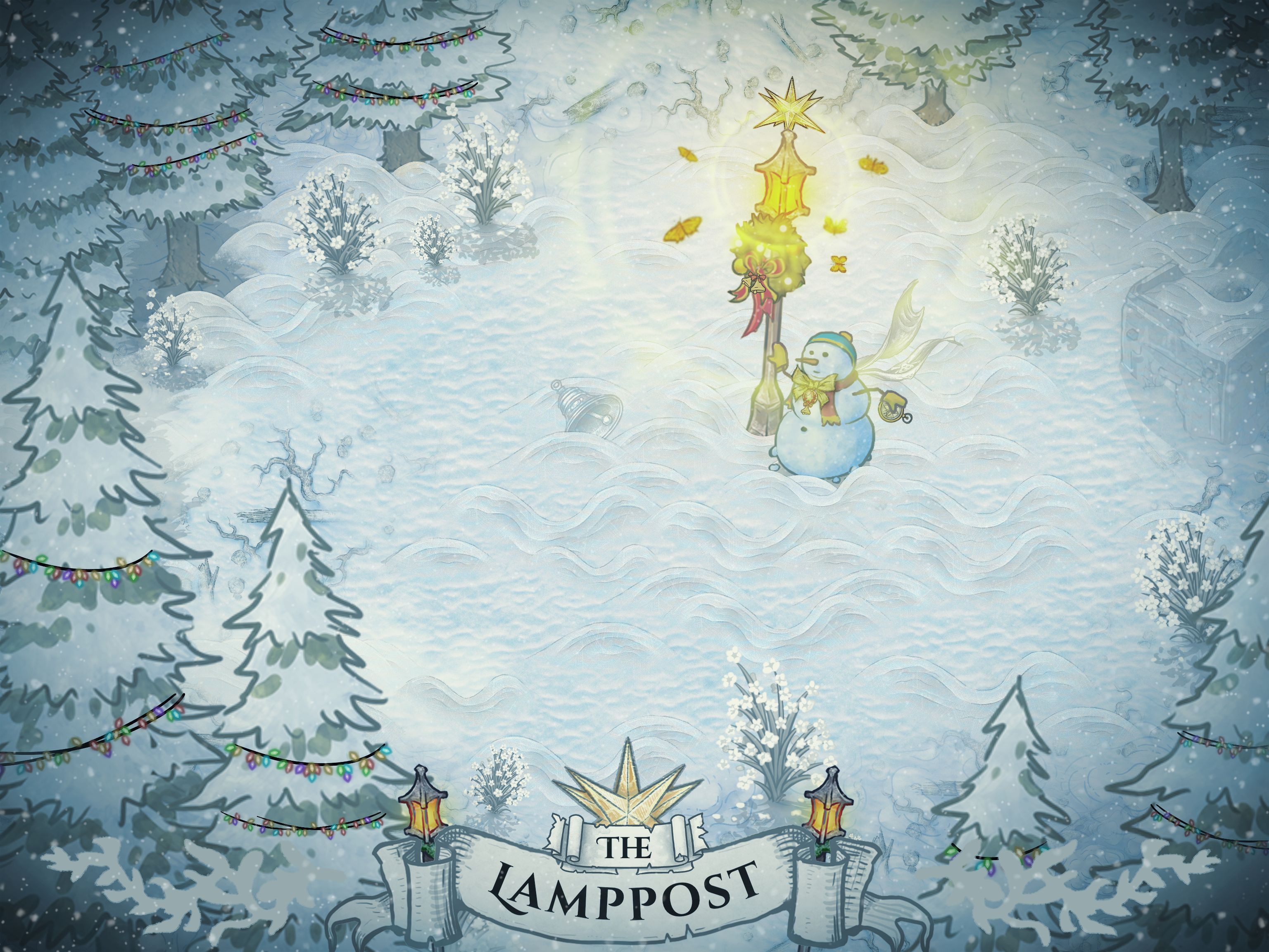 The Lamppost (Winter Wonderland) | Inkarnate - Create Fantasy Maps Online