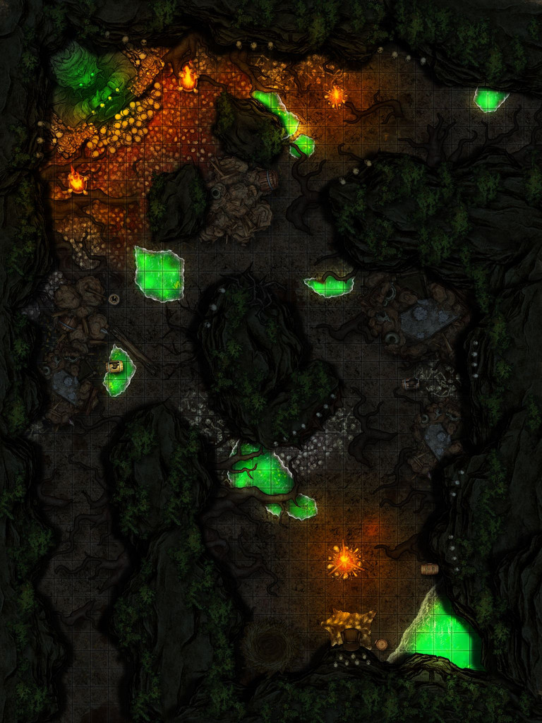 goblin King chamber warrens update | Inkarnate - Create Fantasy Maps Online