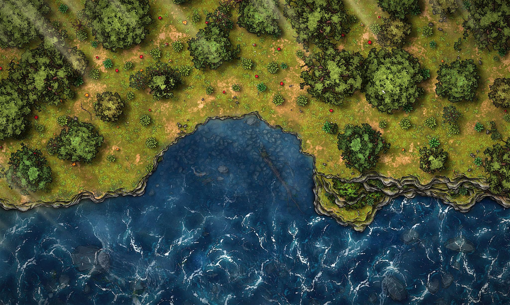 Padure si rau v2 | Inkarnate - Create Fantasy Maps Online