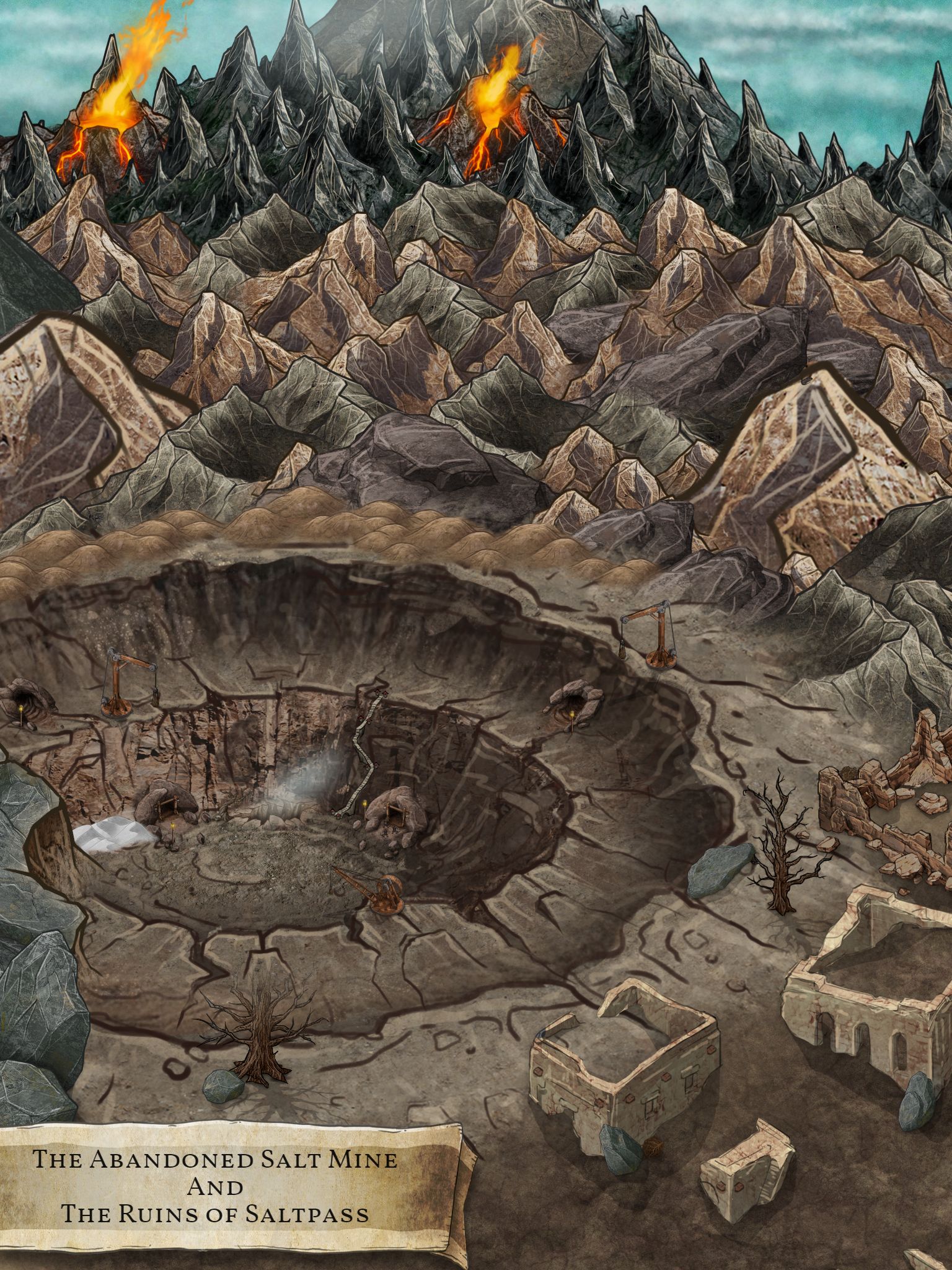 GI Image: The Abandoned Salt Mine & The Ruins of Saltpass | Inkarnate ...