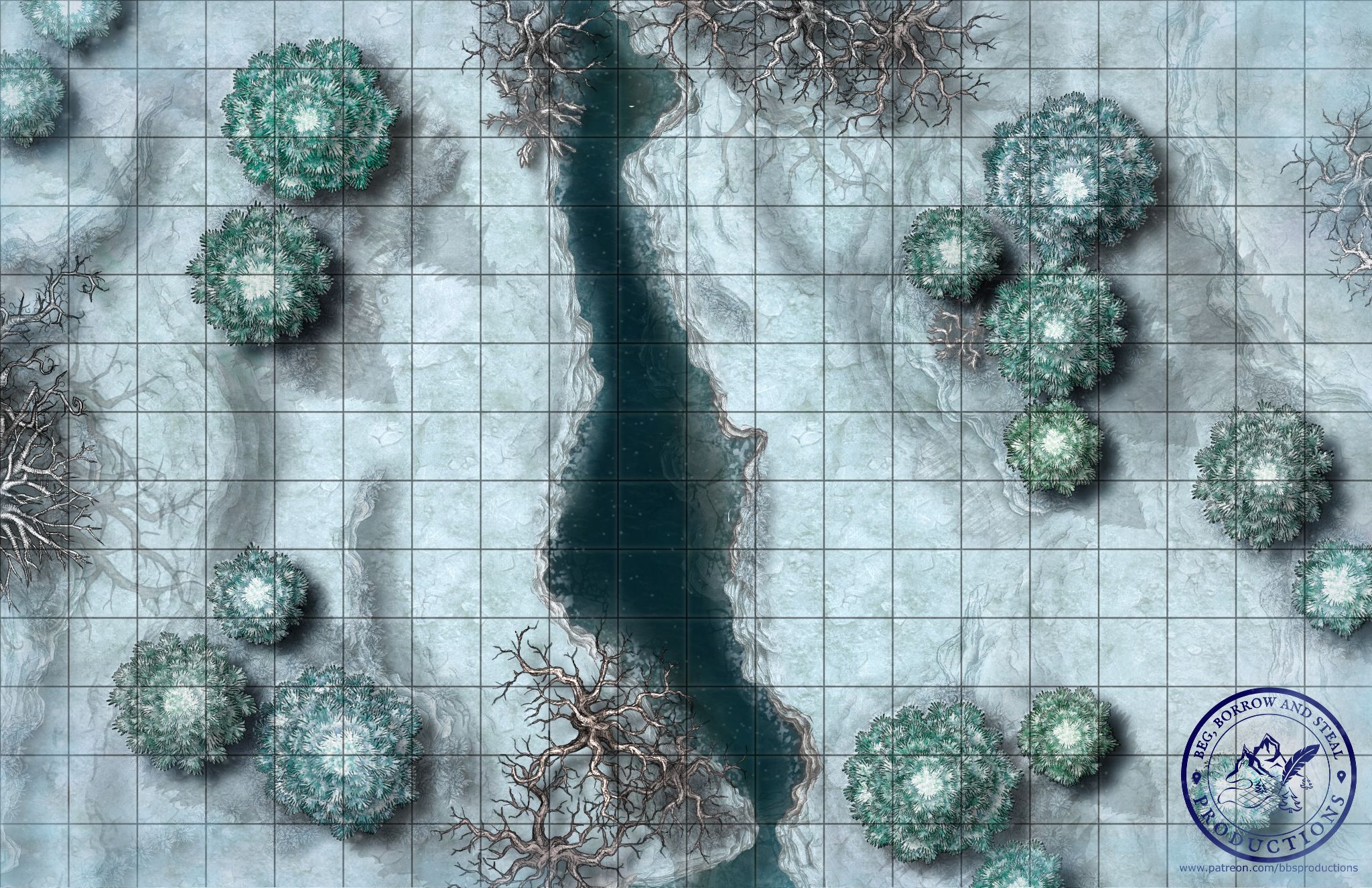 Snowy Crevice | Inkarnate - Create Fantasy Maps Online
