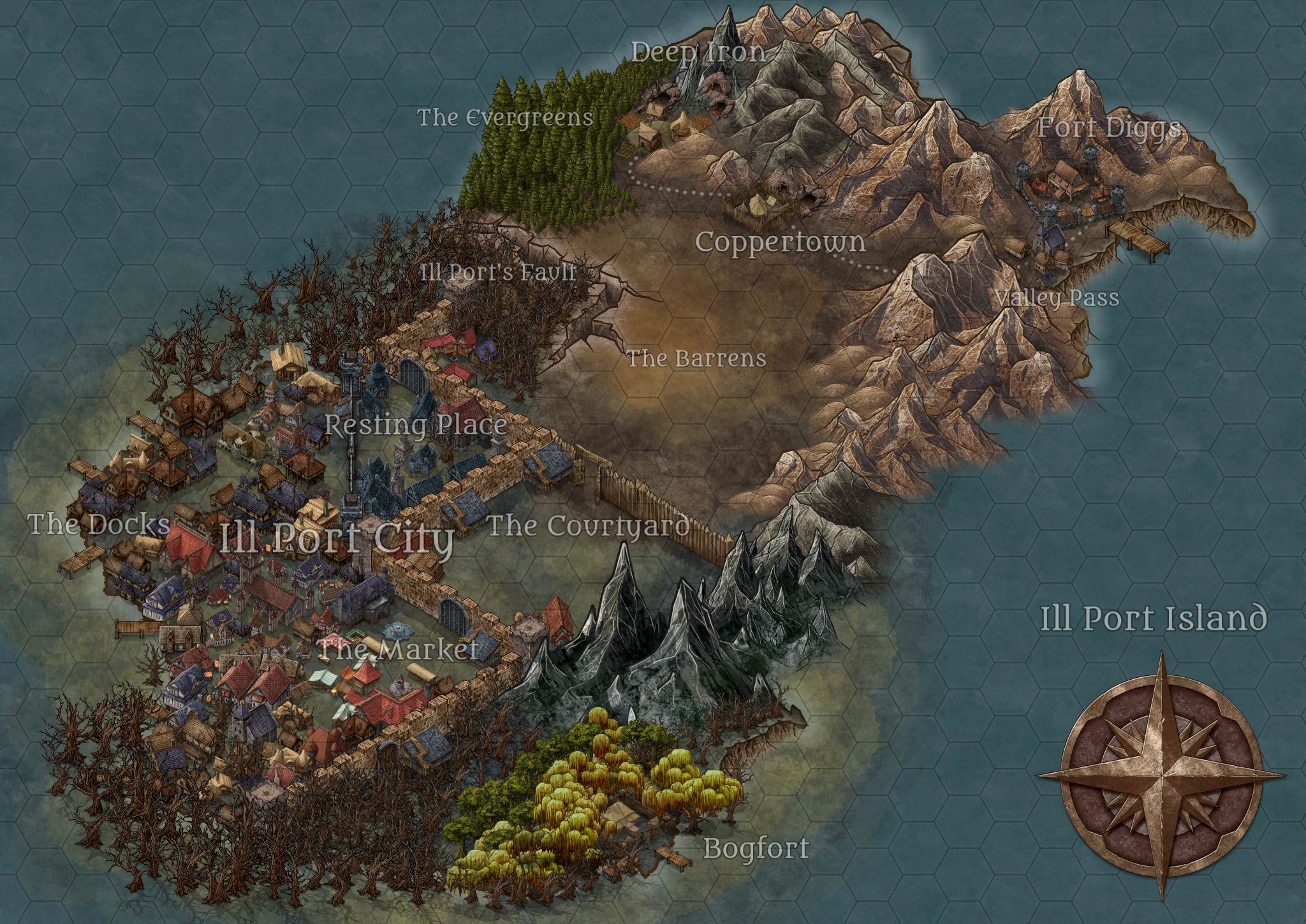 Fantasy Island City Map