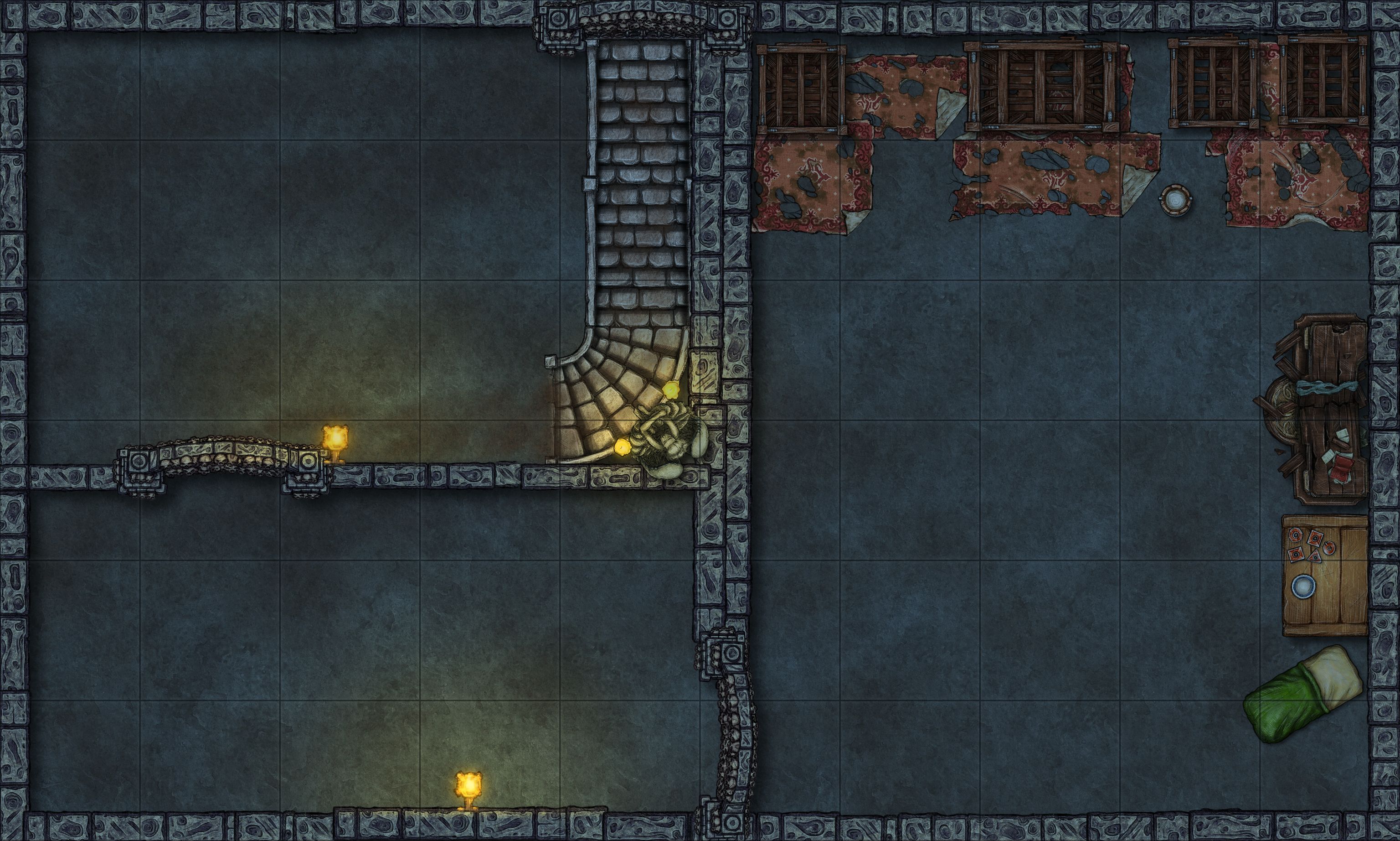 Curvale Ilmater Crypt | Inkarnate - Create Fantasy Maps Online