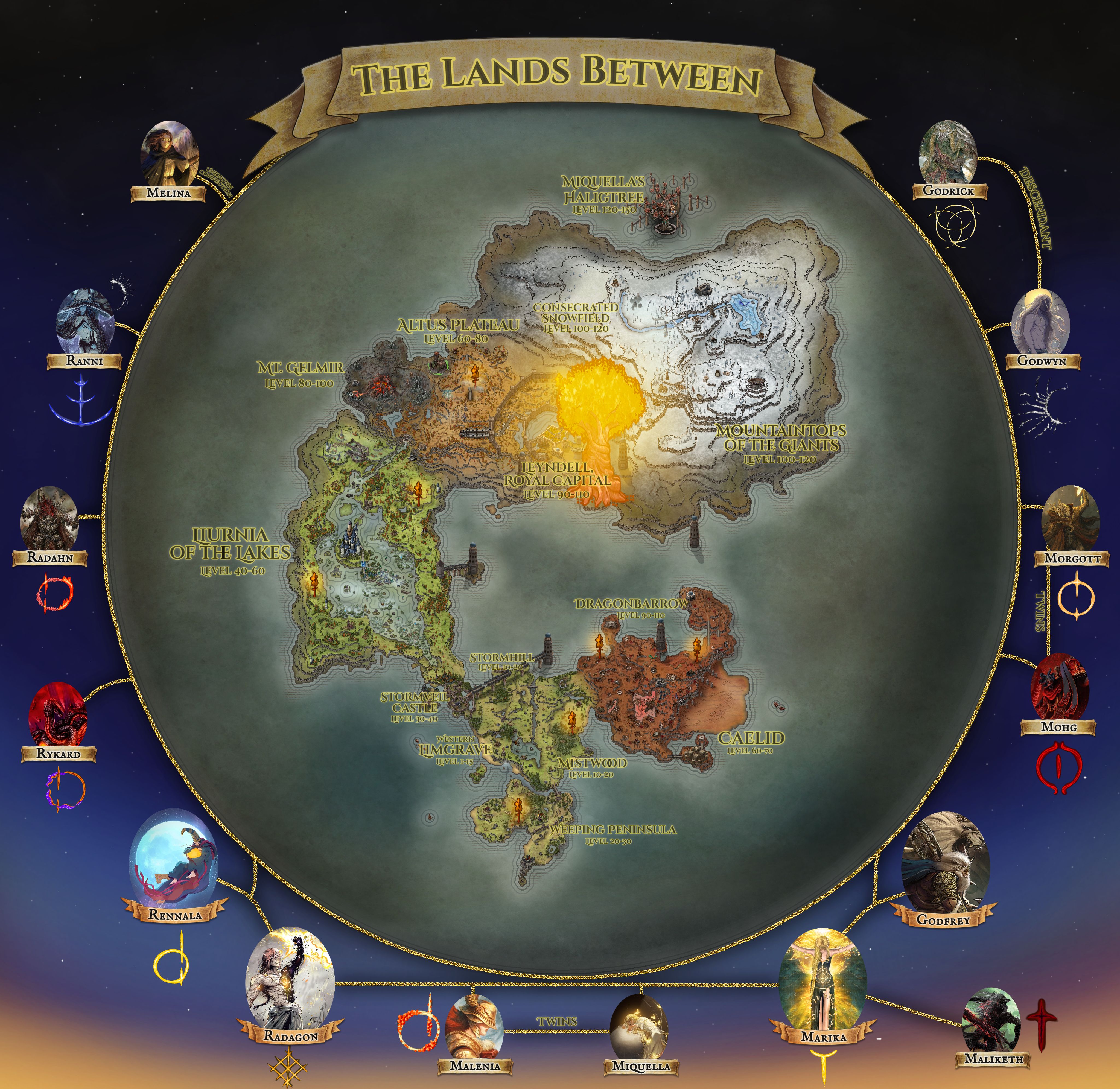 The Lands Between | Inkarnate - Create Fantasy Maps Online