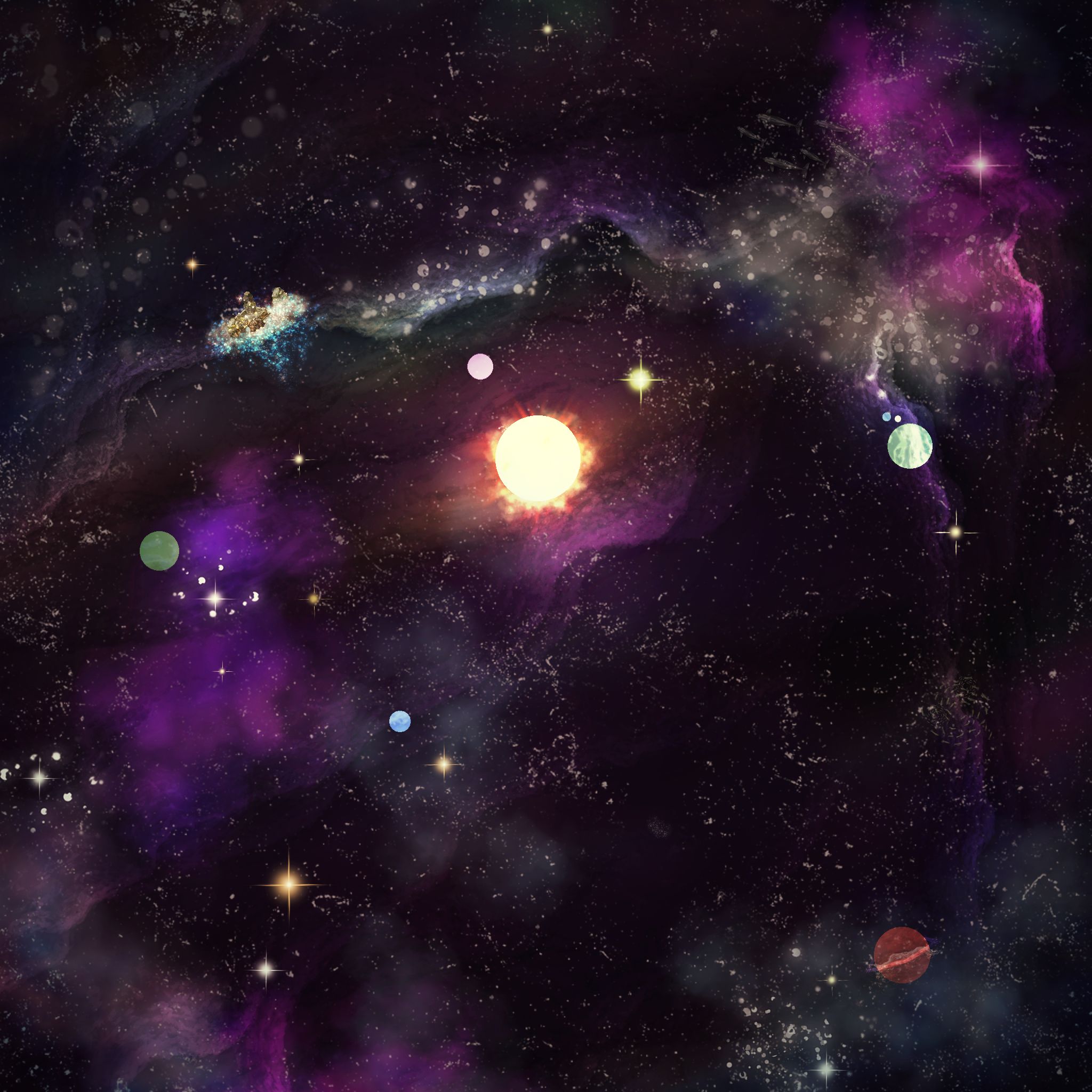 The Astral Sea | Inkarnate - Create Fantasy Maps Online