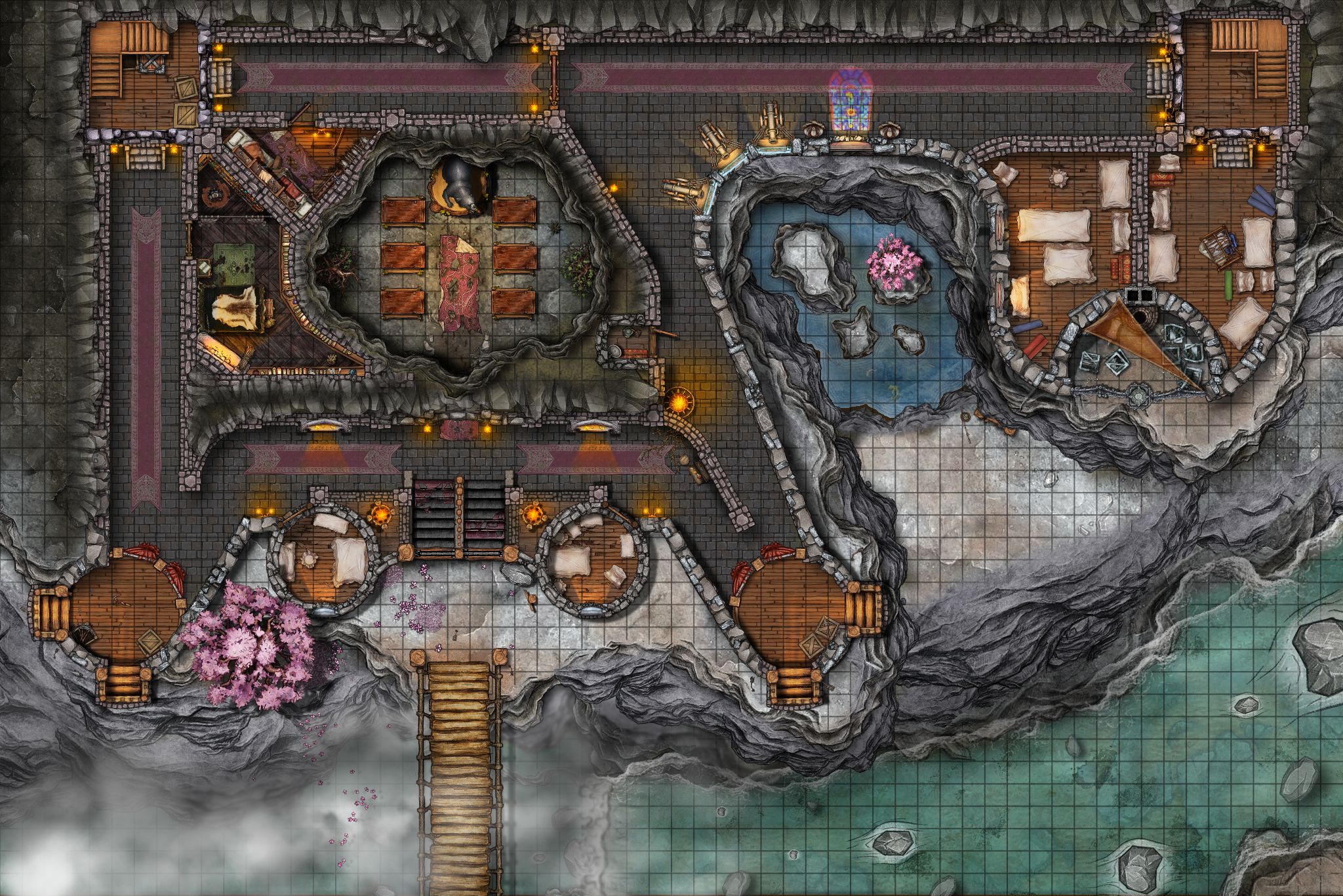 Abandoned Castle of the Bear | Inkarnate - Create Fantasy Maps Online