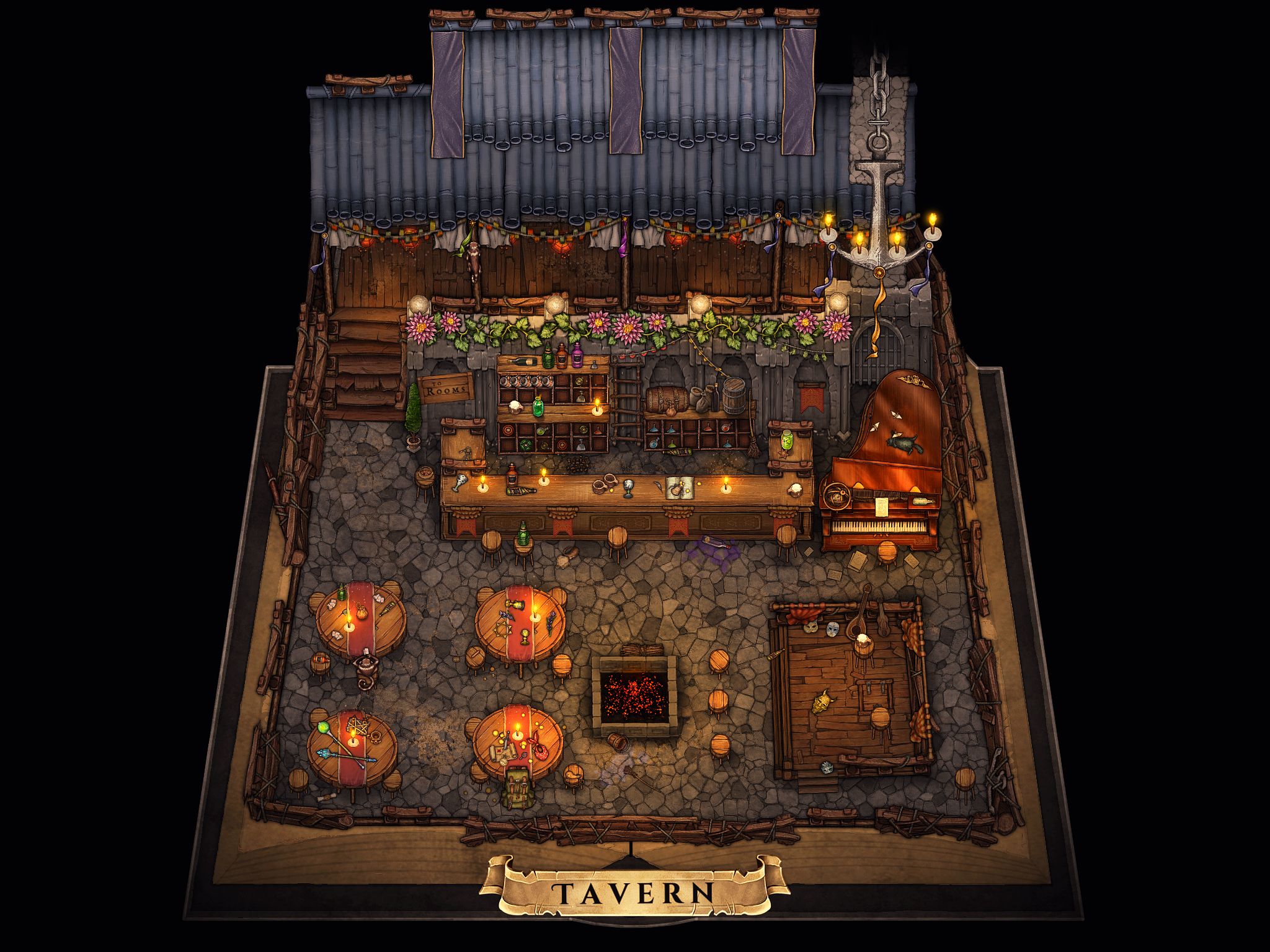 Tavern & Inn Book Map | Inkarnate - Create Fantasy Maps Online