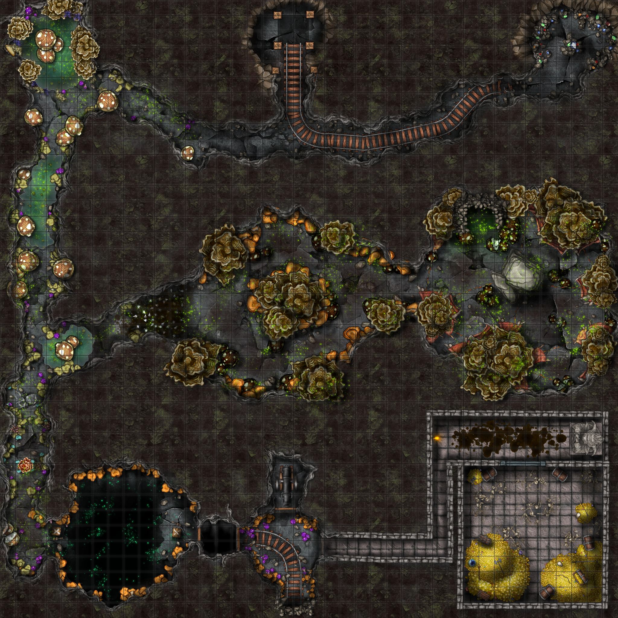 King's Ransom Mine 3rd Floor | Inkarnate - Create Fantasy Maps Online