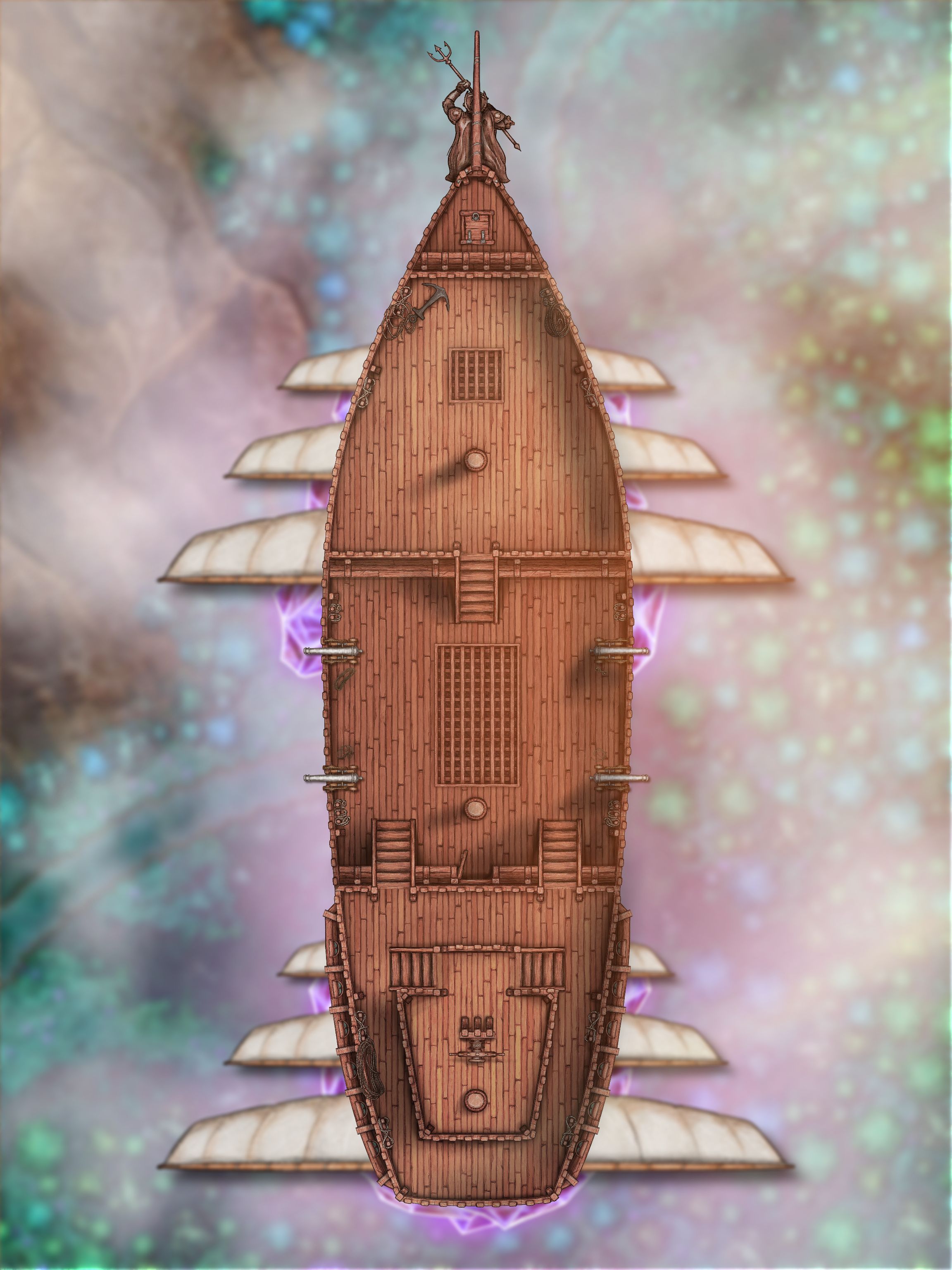 Airship flight over Romswell’s Path | Inkarnate - Create Fantasy Maps ...