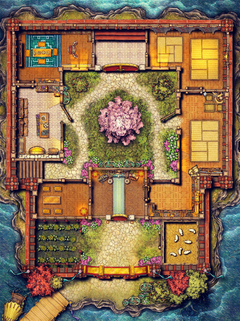 The Warrior's House | Inkarnate - Create Fantasy Maps Online