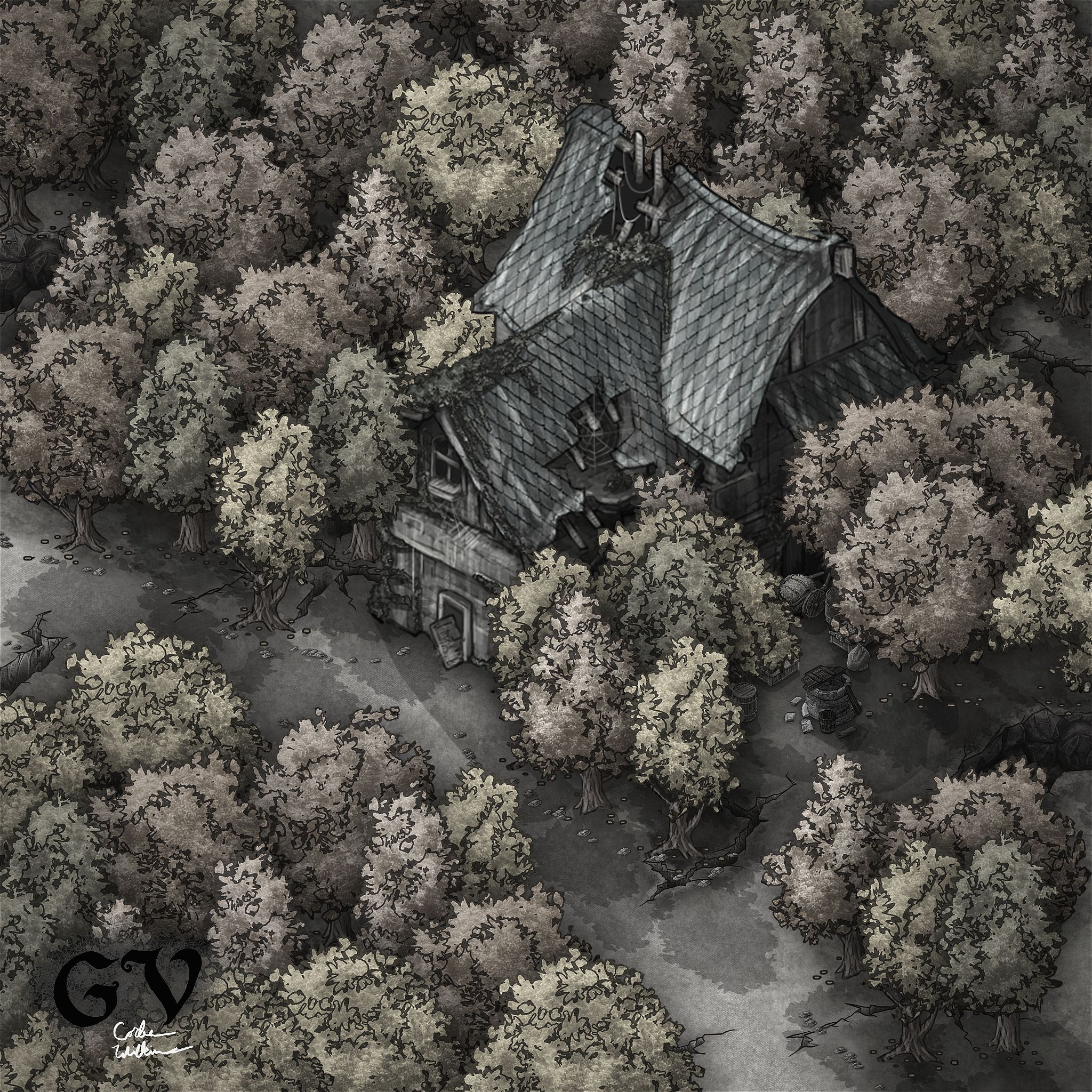 Ruined Home 2 | Inkarnate - Create Fantasy Maps Online