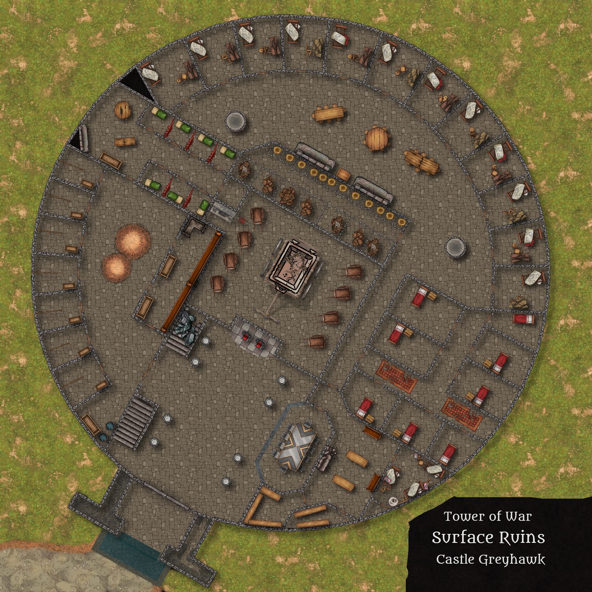 War Tower 1F, Castle Greyhawk | Inkarnate - Create Fantasy Maps Online