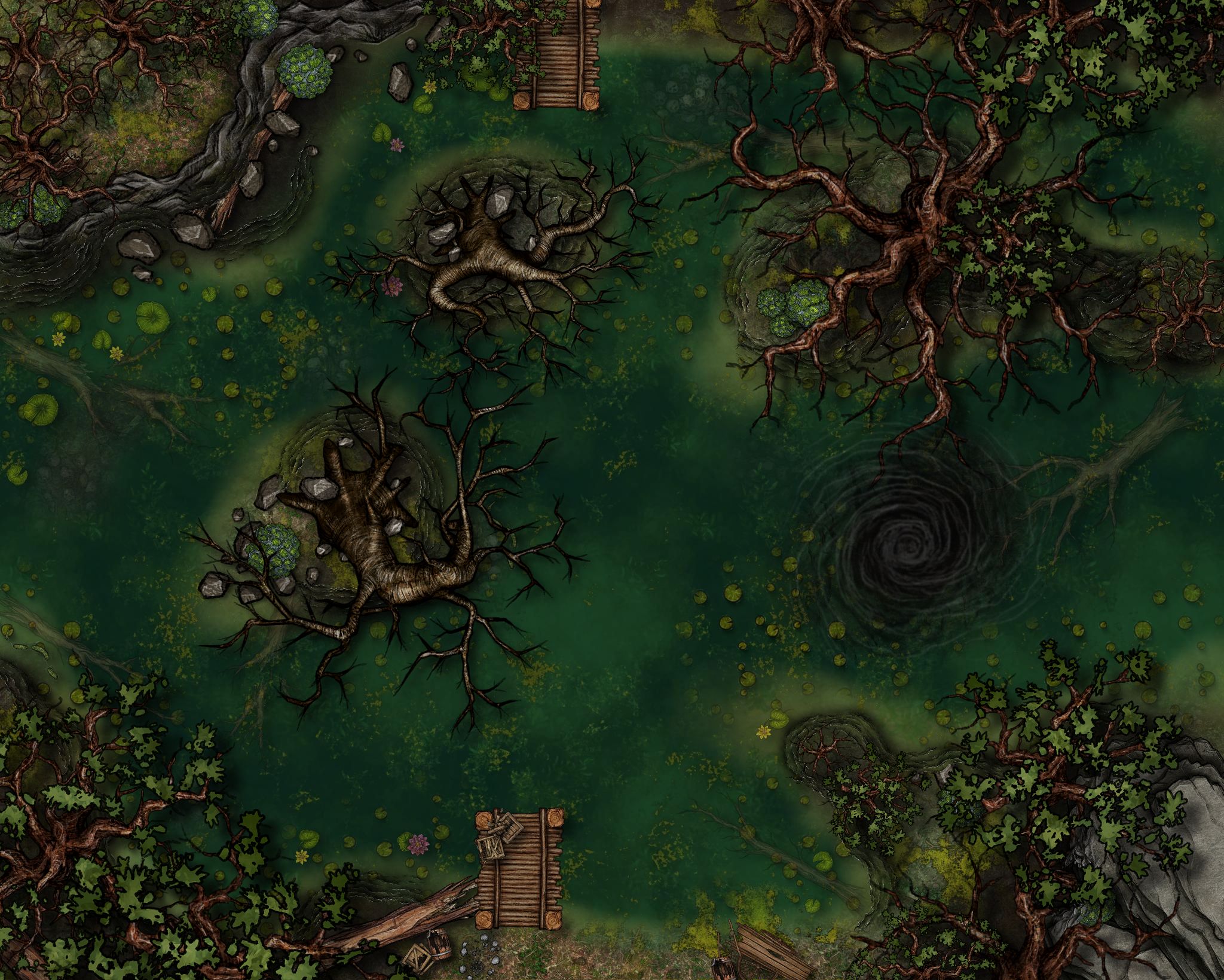 Swamp Encounter | Inkarnate - Create Fantasy Maps Online