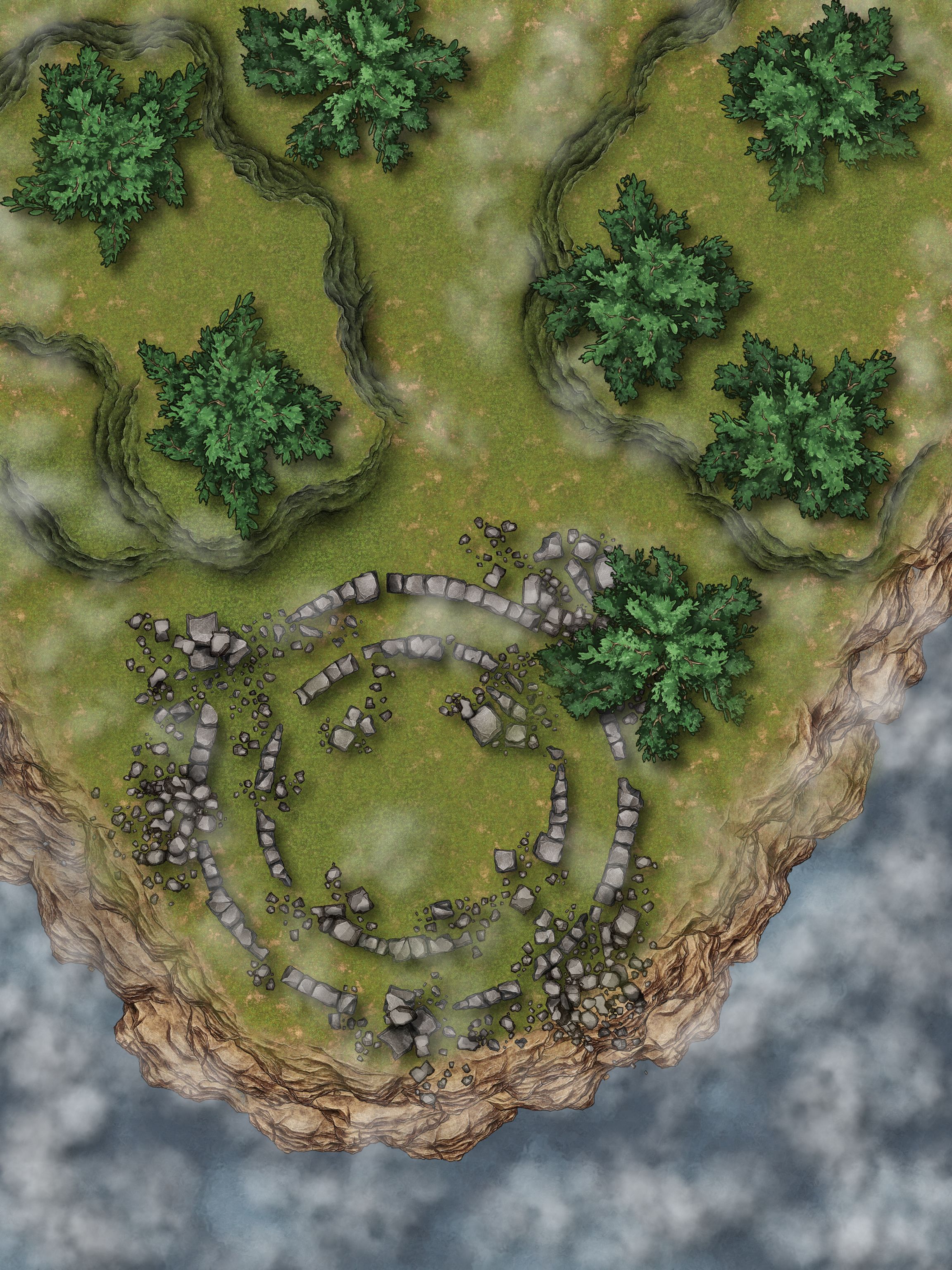 Rastabar Floating Island | Inkarnate - Create Fantasy Maps Online