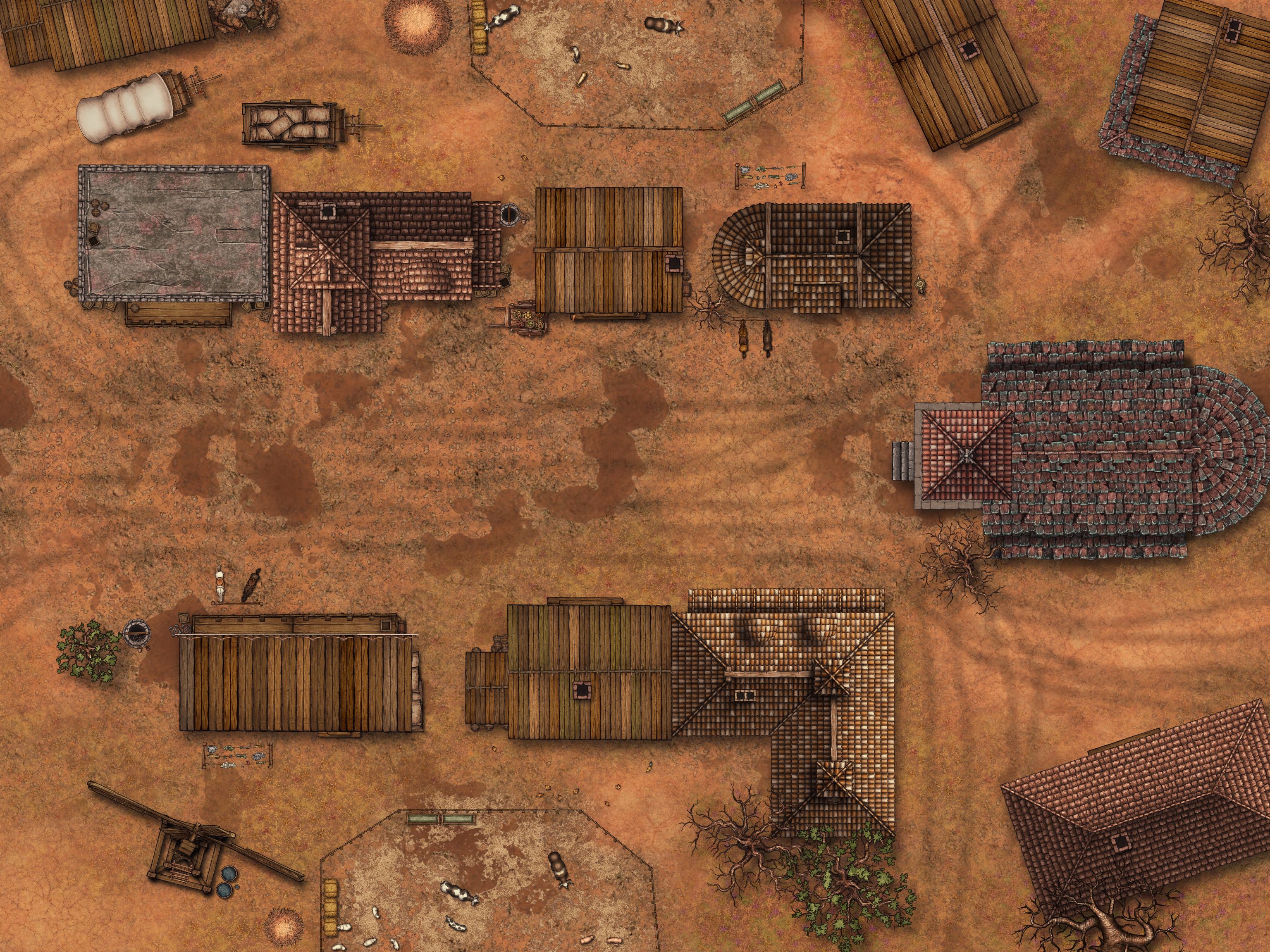 Wild West Town | Inkarnate - Create Fantasy Maps Online