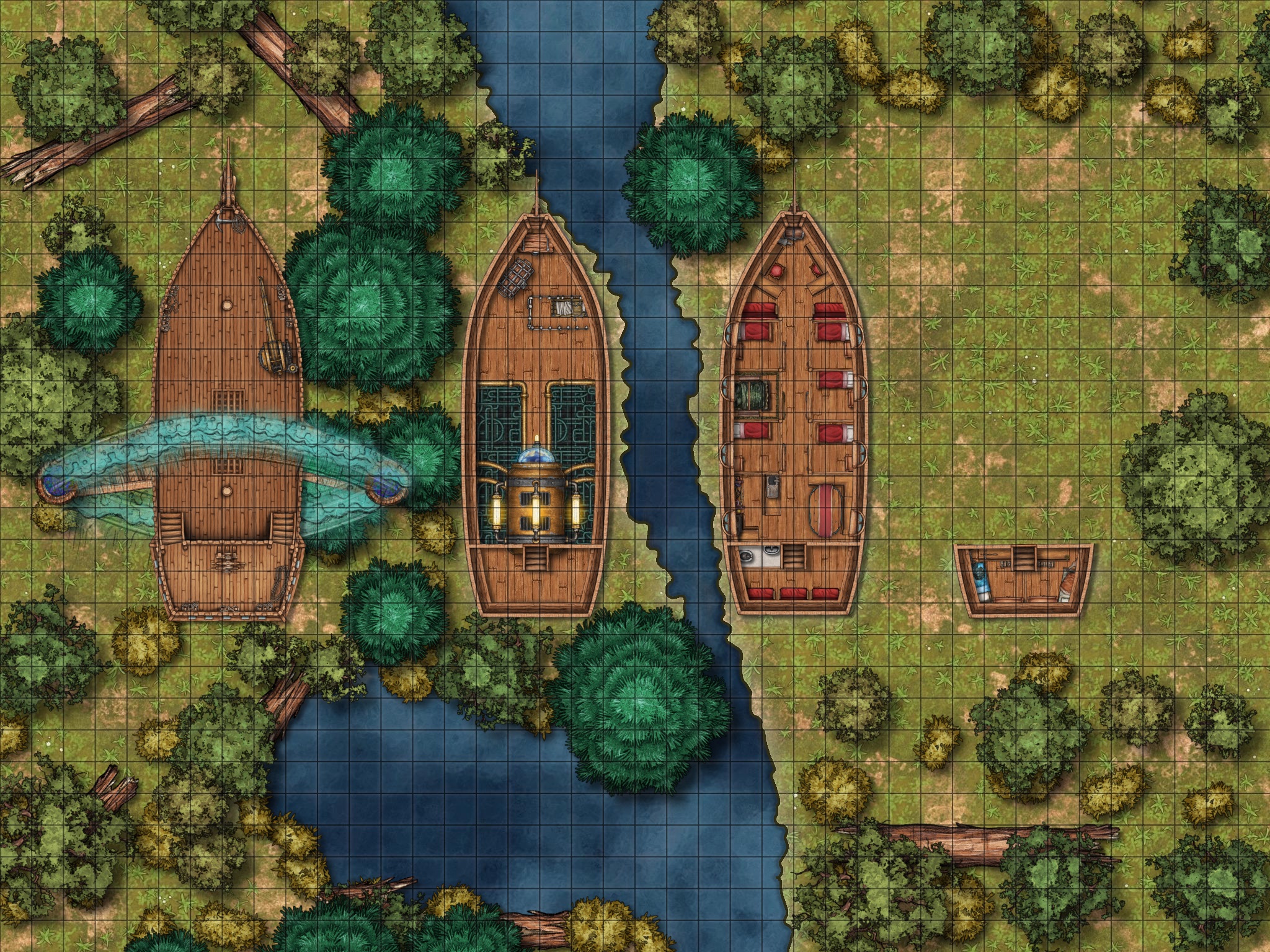 Water Airship Base Design | Inkarnate - Create Fantasy Maps Online