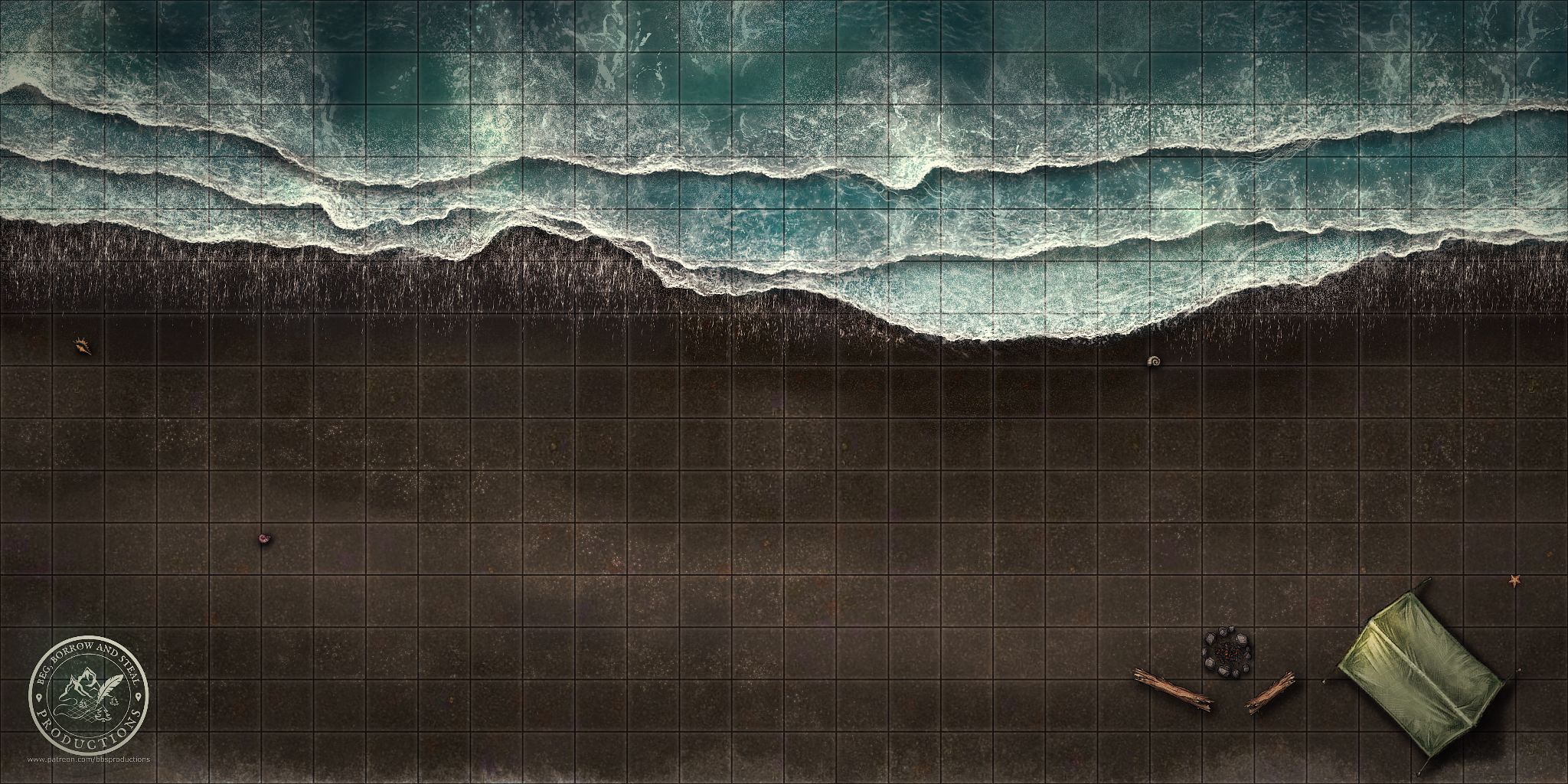 Ebonsand Beach | Inkarnate - Create Fantasy Maps Online