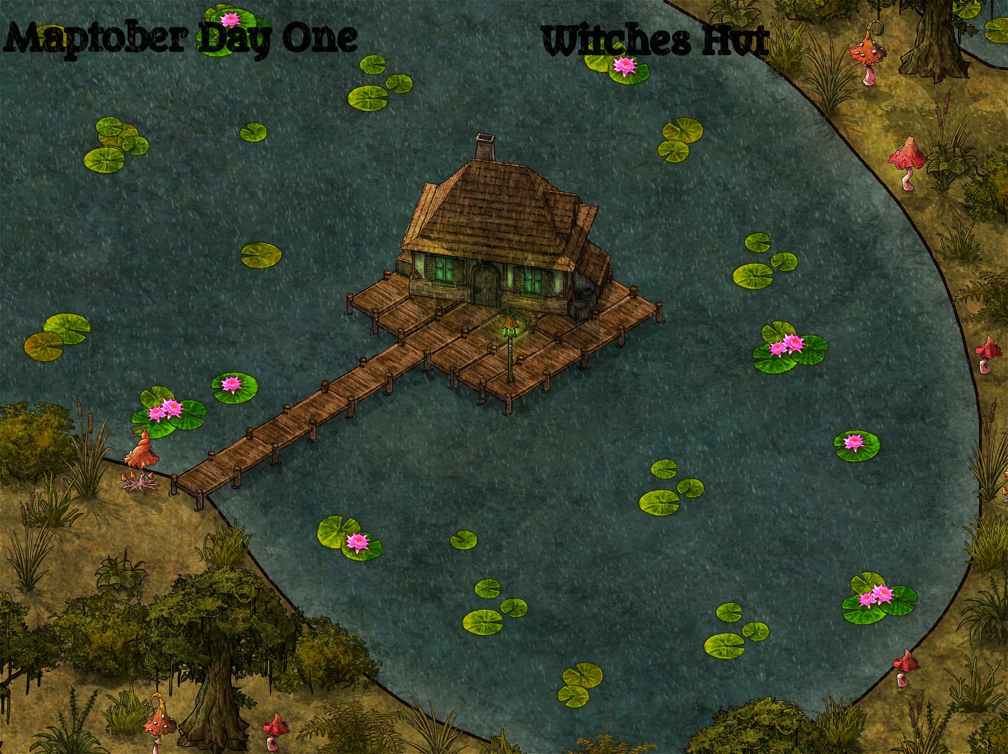 Maptober Day One: Witch's Hut | Inkarnate - Create Fantasy Maps Online