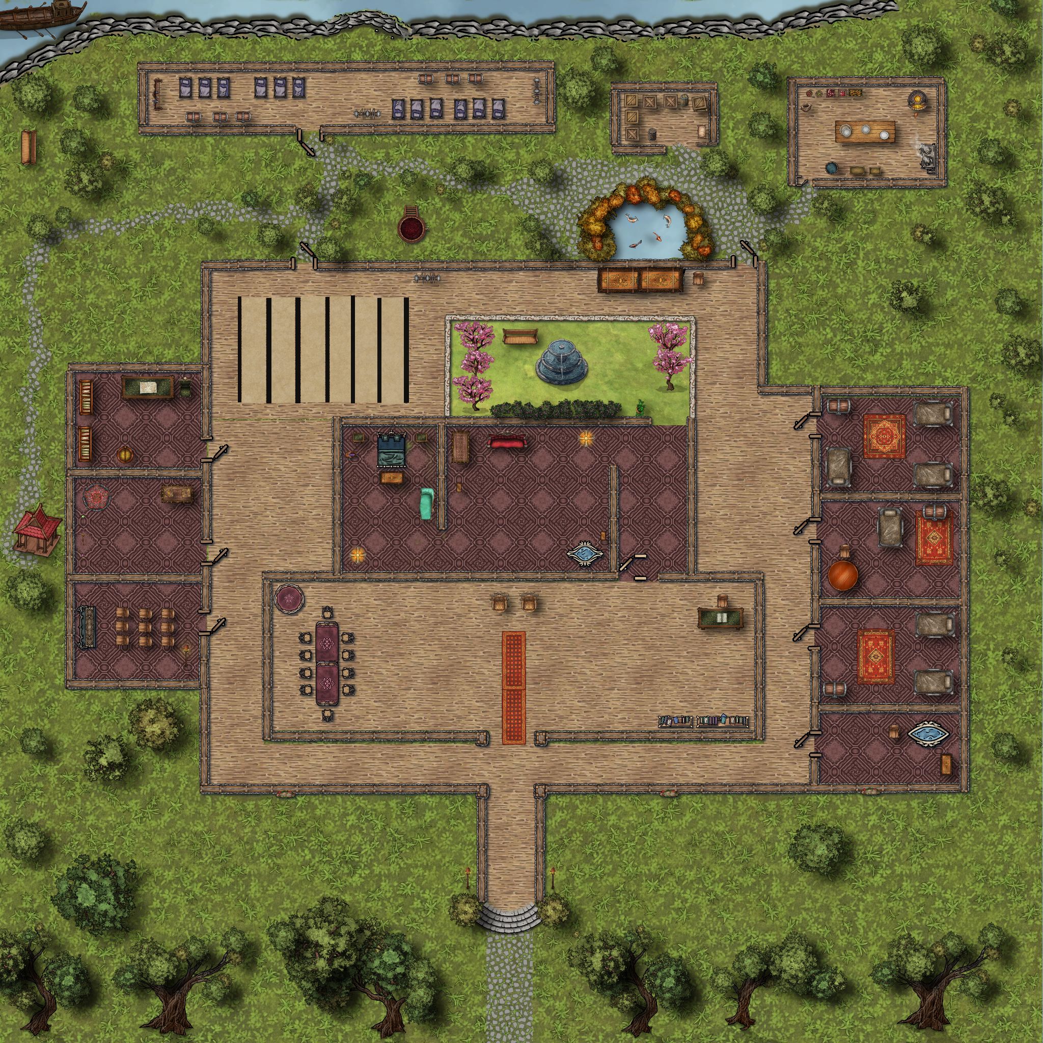Oriental Noble's House | Inkarnate - Create Fantasy Maps Online