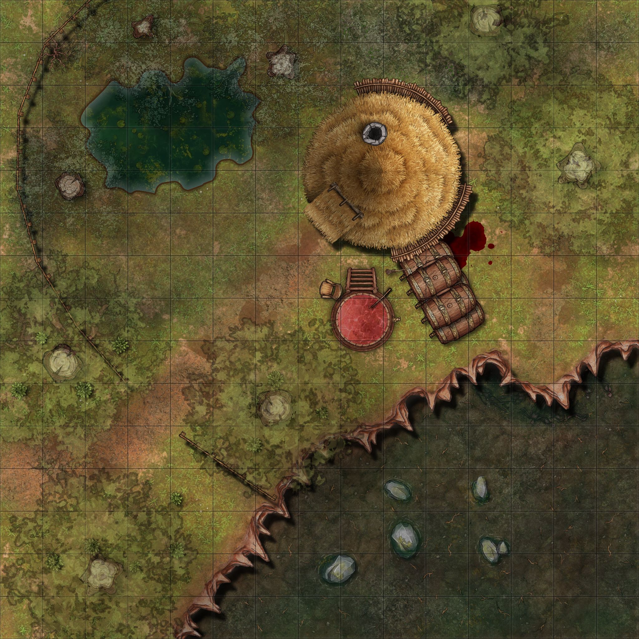 Day 1: Witch's Hut (15x15) | Inkarnate - Create Fantasy Maps Online