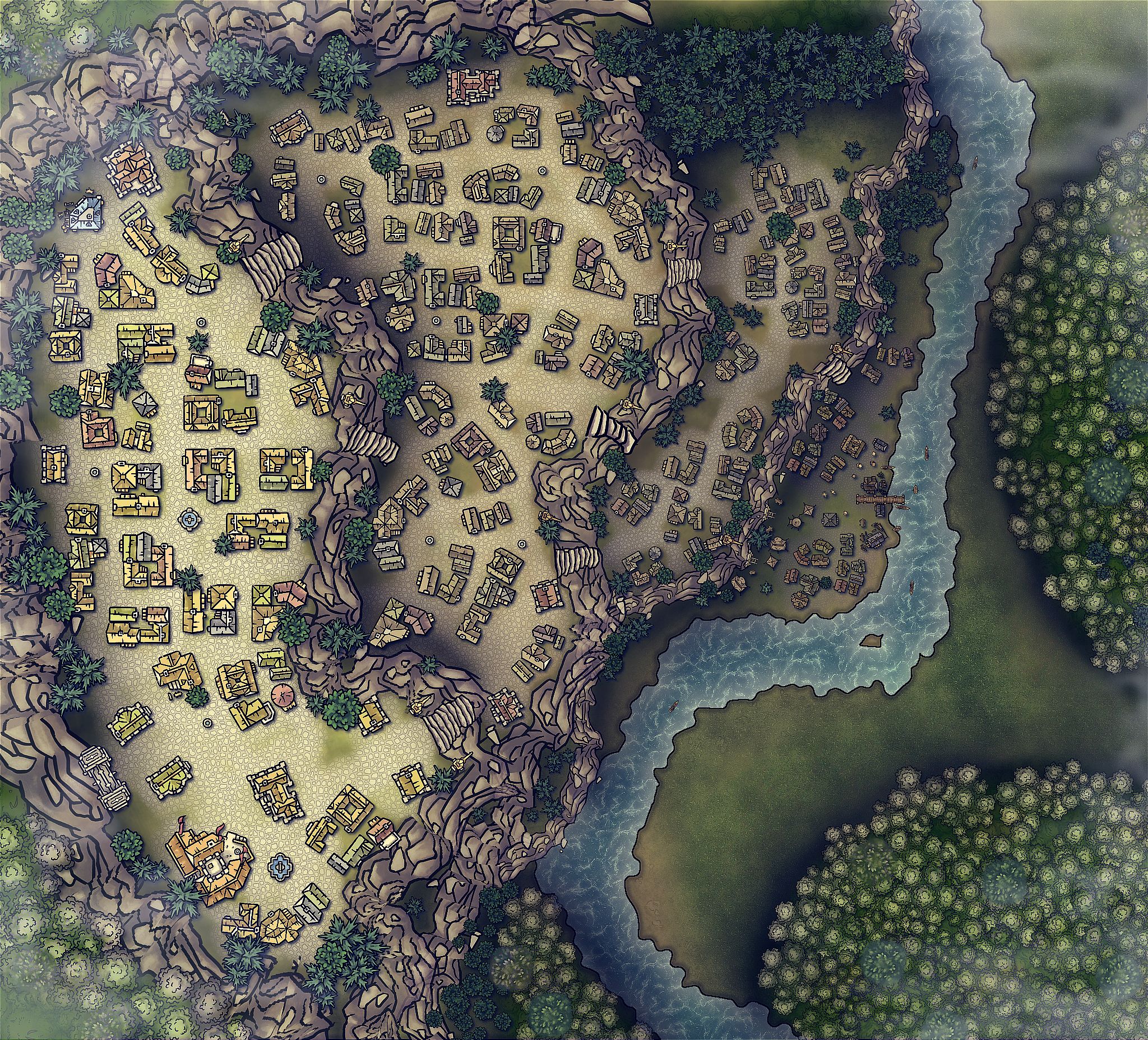 Mountain Village | Inkarnate - Create Fantasy Maps Online