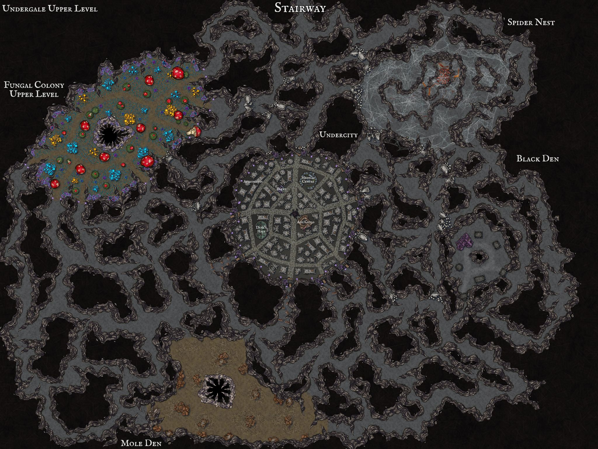 Undergale Upper Level | Inkarnate - Create Fantasy Maps Online