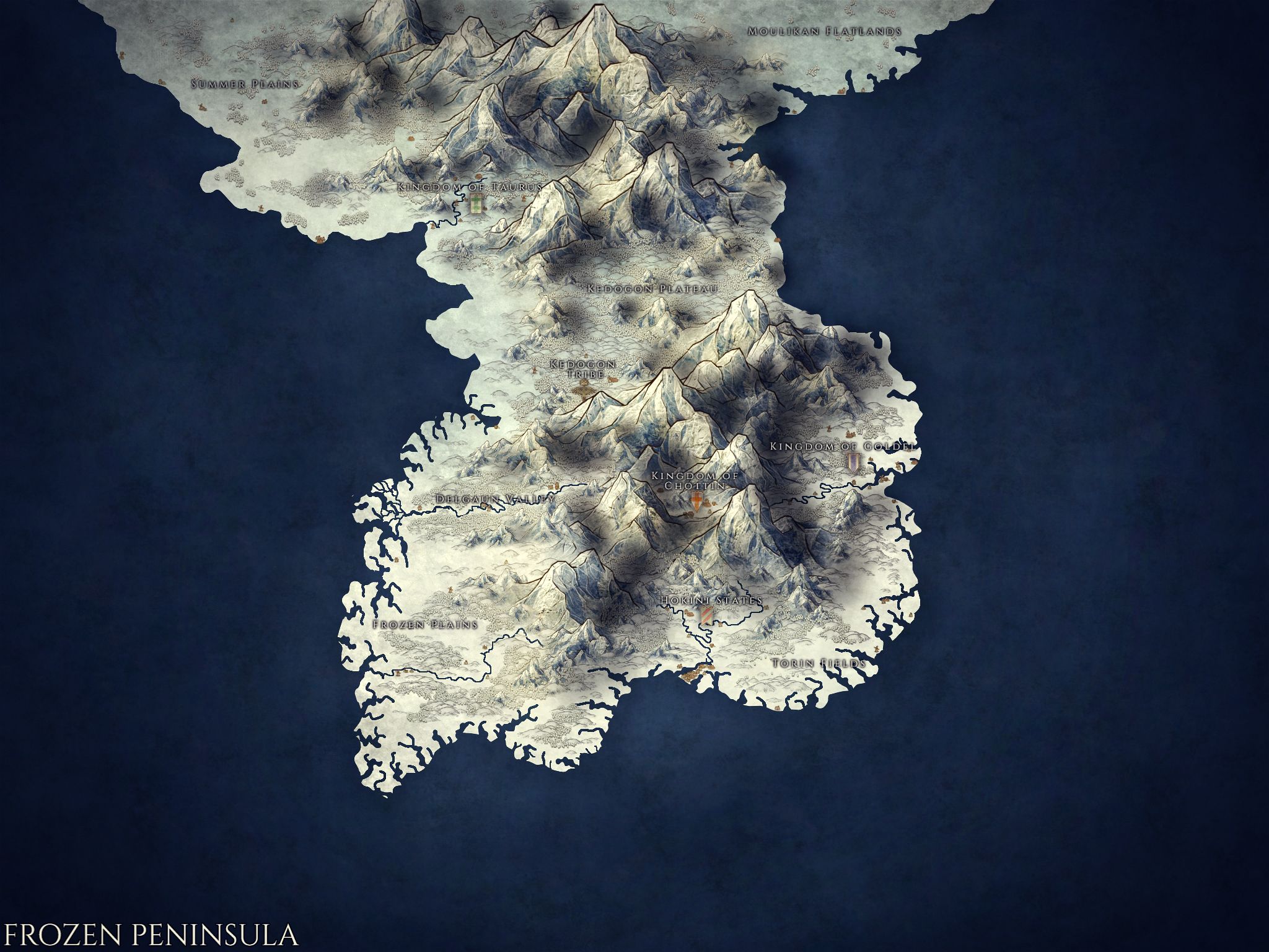 Frozen Peninsula | Inkarnate - Create Fantasy Maps Online
