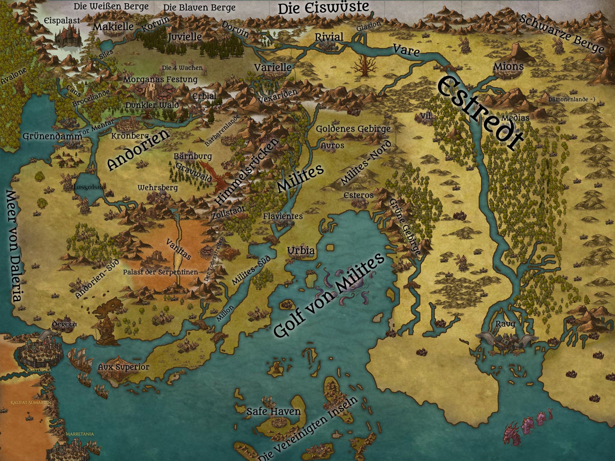 Westen von Aestris | Inkarnate - Create Fantasy Maps Online