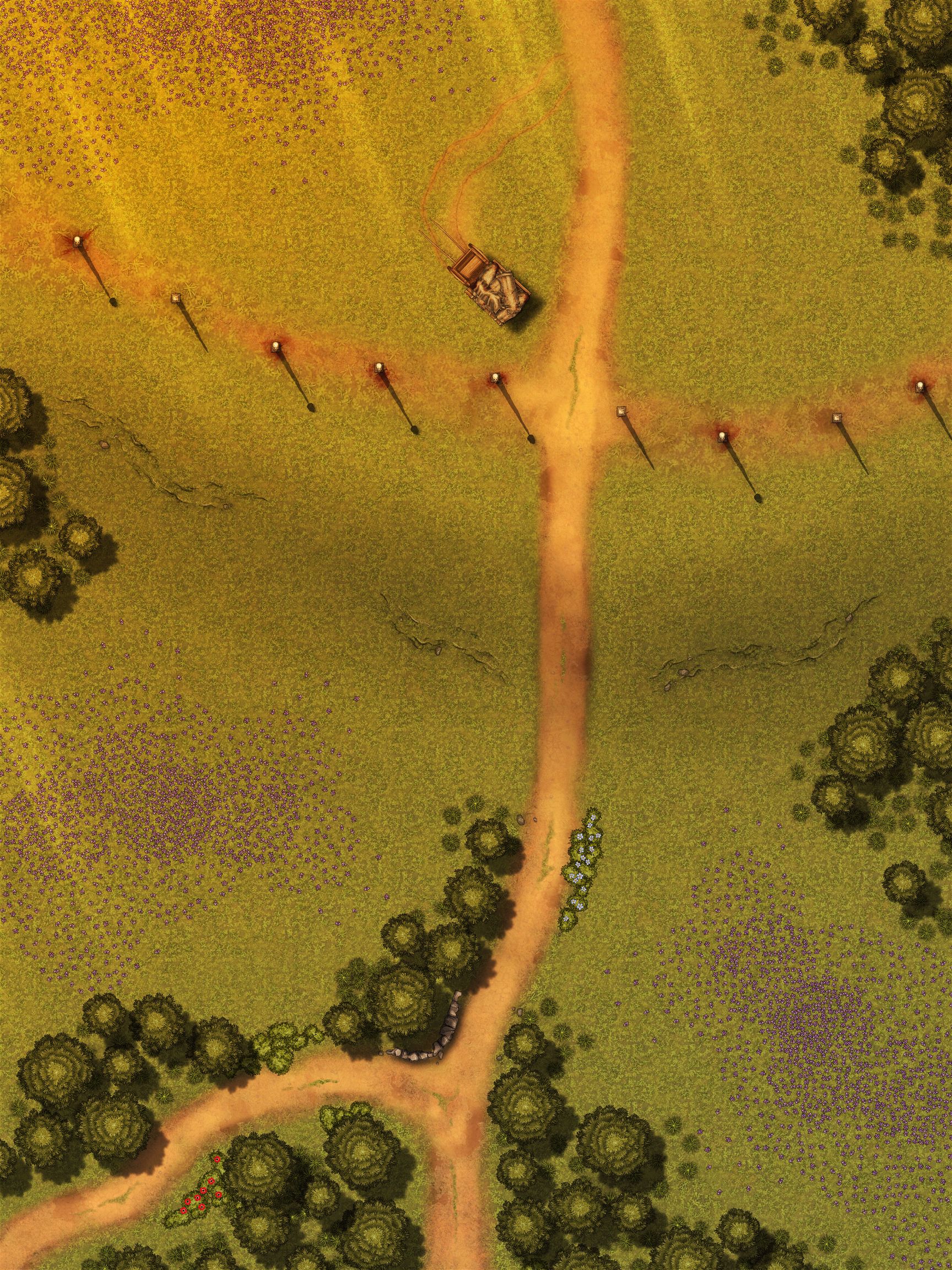 The Lavender Hill Border | Inkarnate - Create Fantasy Maps Online