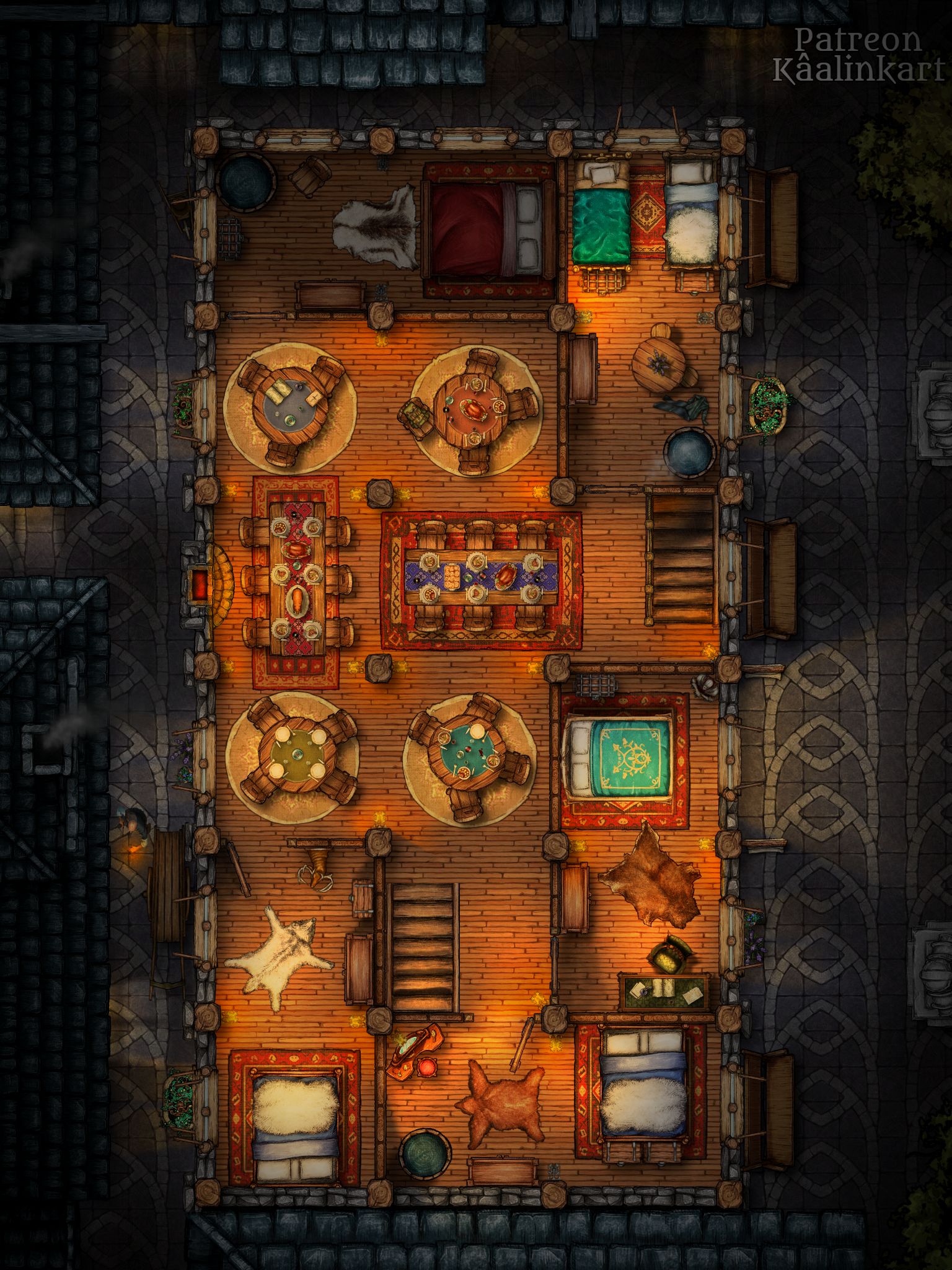 The dancing trout inn, second floor | Inkarnate - Create Fantasy Maps ...