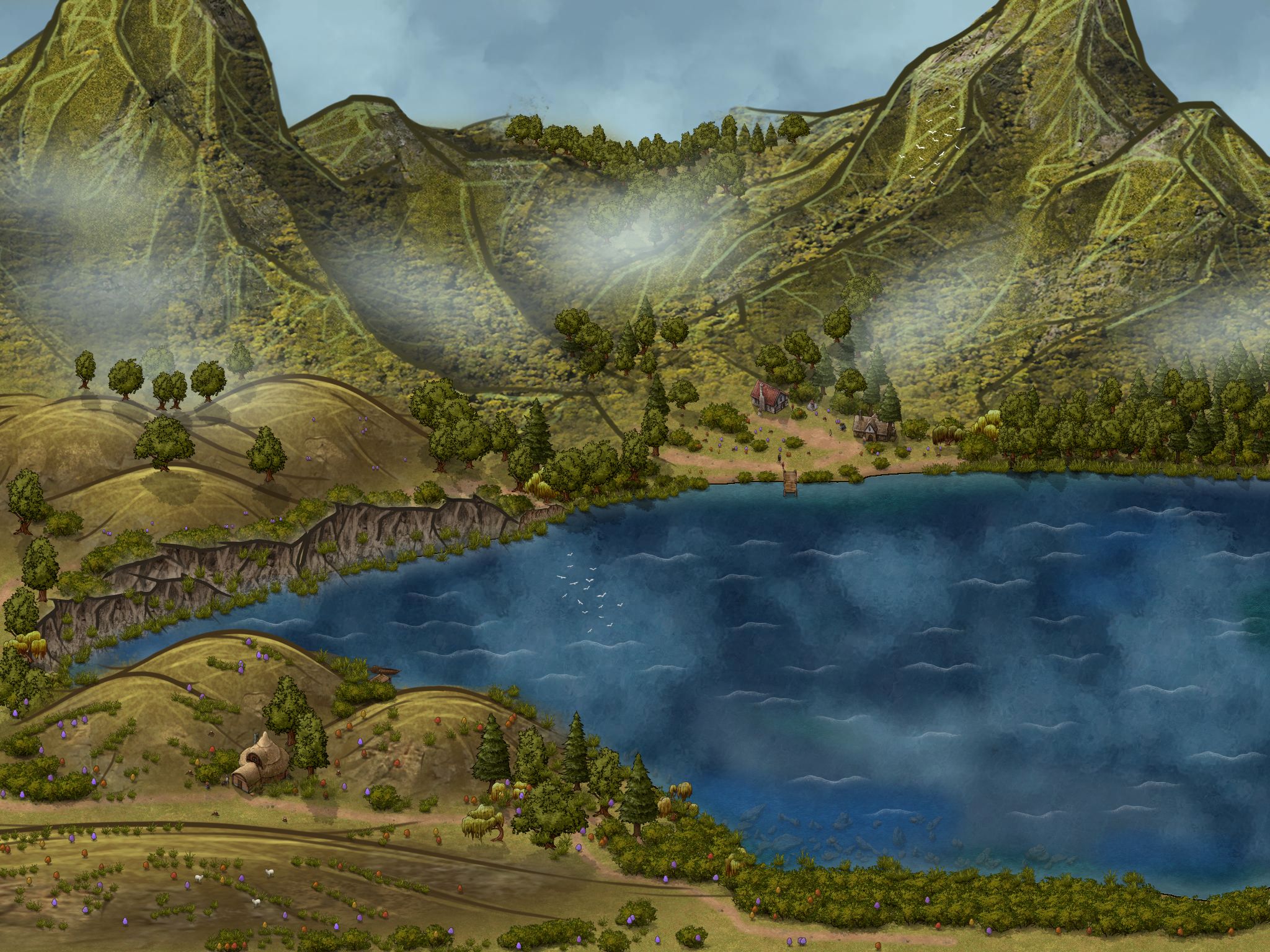 Mountain Scape | Inkarnate - Create Fantasy Maps Online
