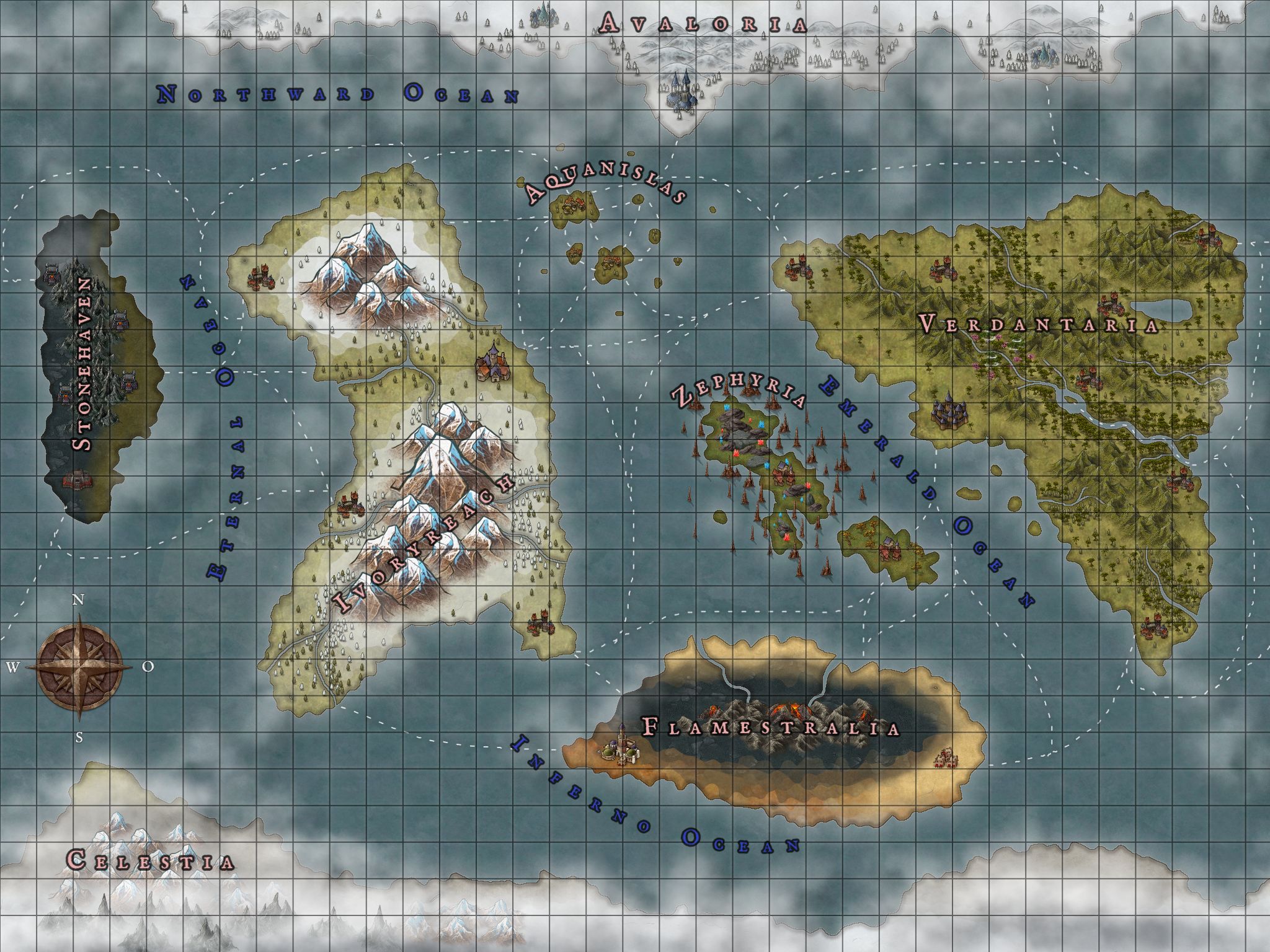 Eldoria World | Inkarnate - Create Fantasy Maps Online