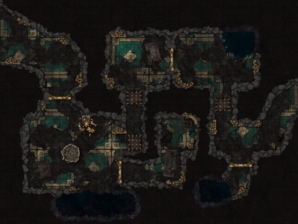 Abandoned Gold Lair Entrace (1/2) | Inkarnate - Create Fantasy Maps Online