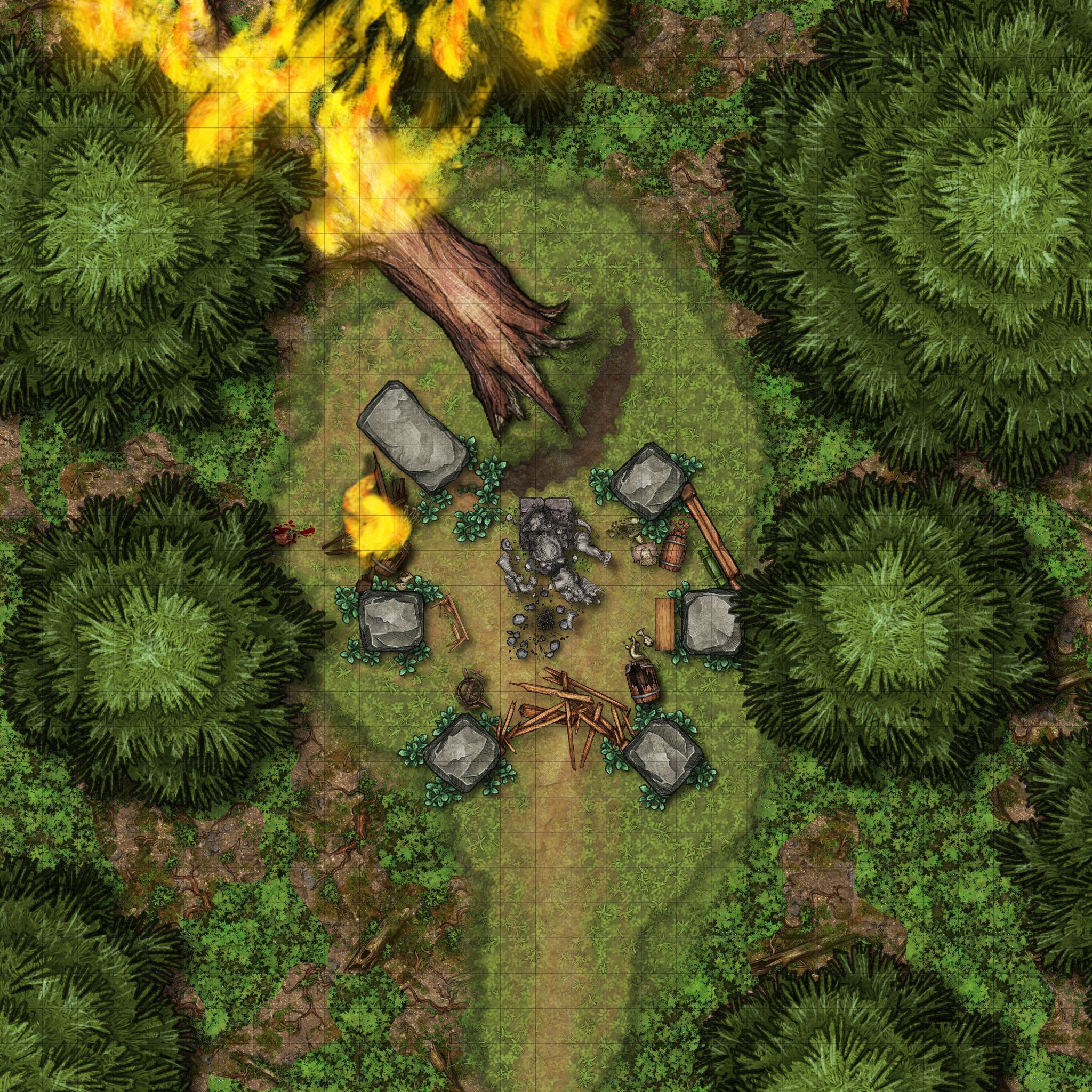 Destruction of an old shrine | Inkarnate - Create Fantasy Maps Online